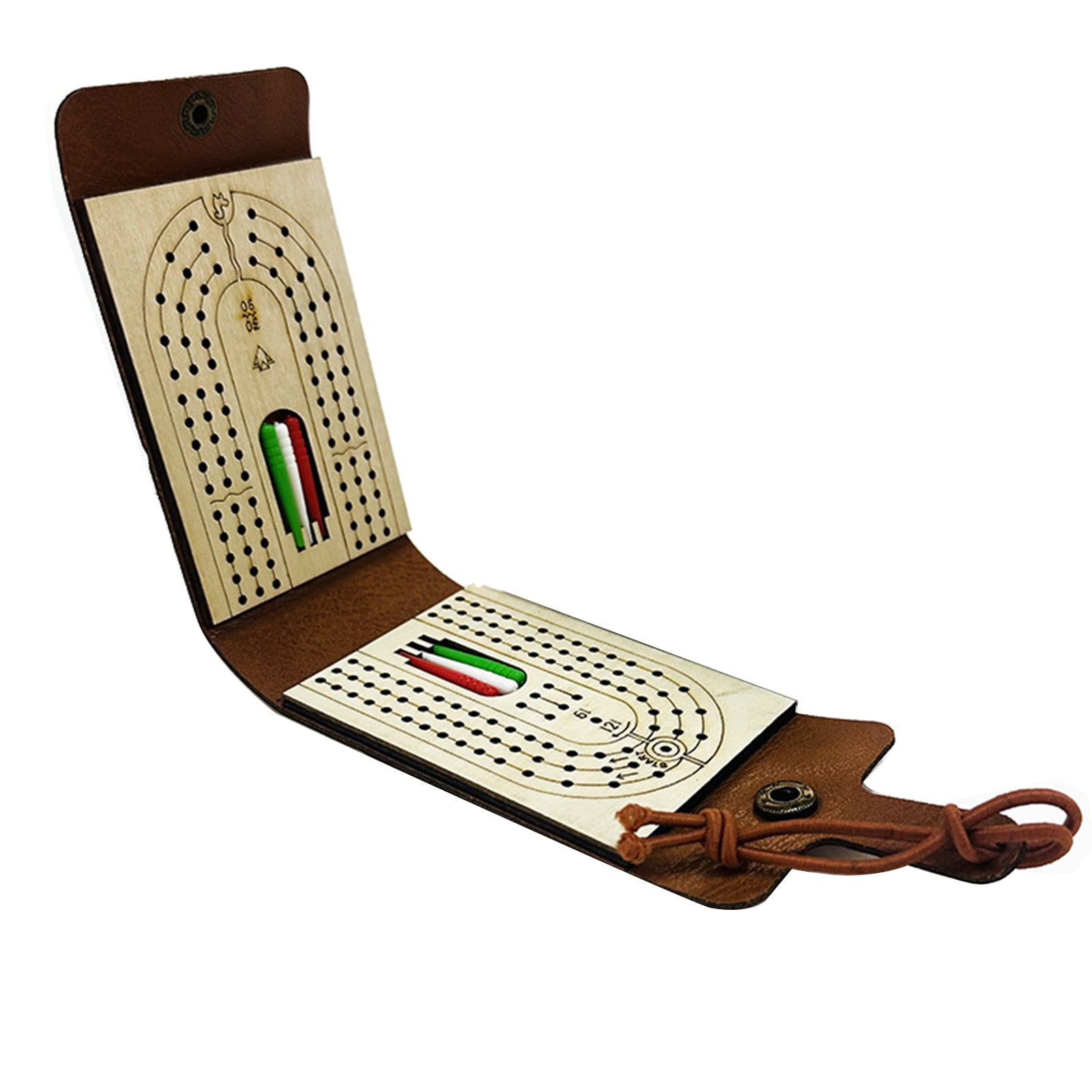 BAELLERT 1/2 Sets Foldable Travel Cribbage Board Game Set with Poker ...
