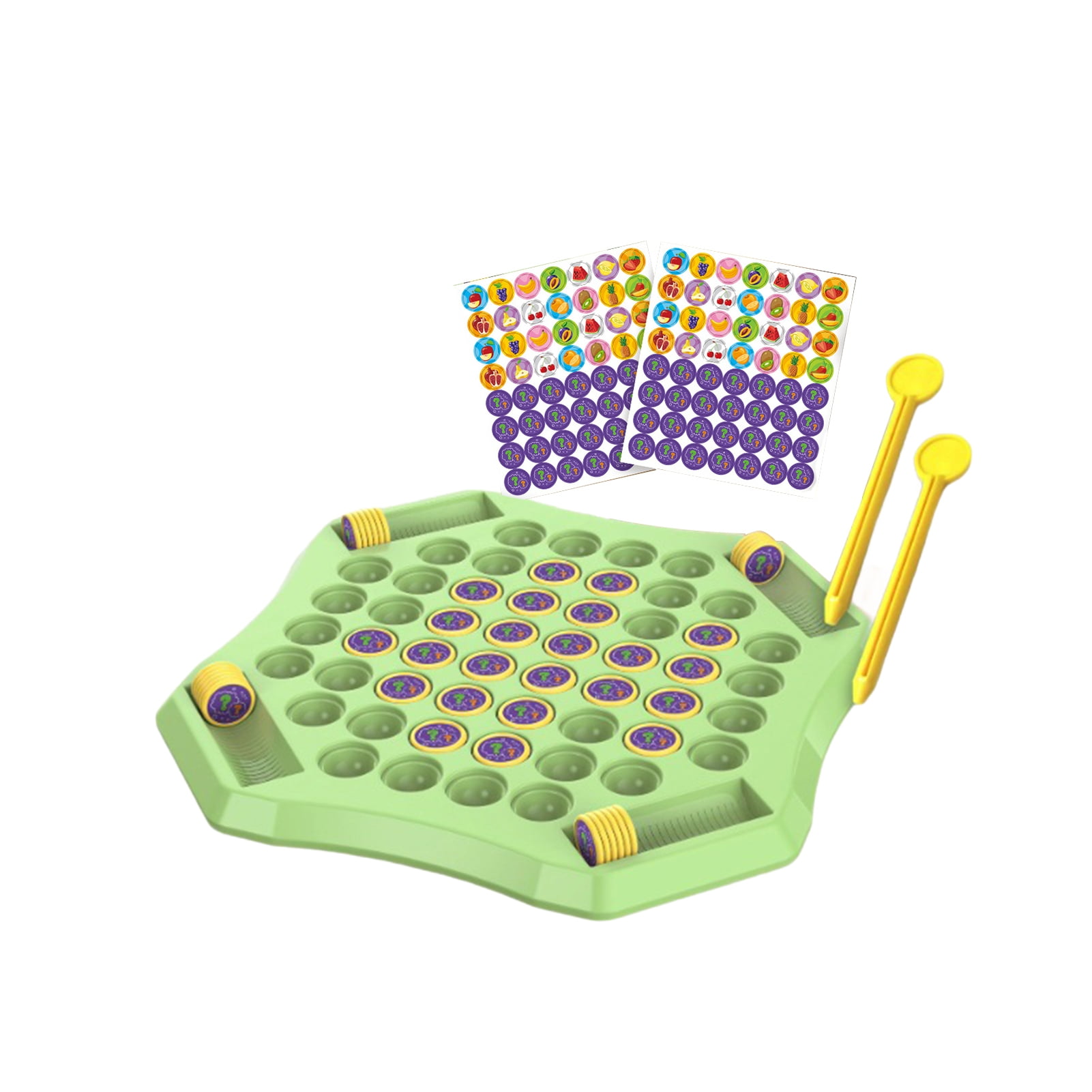 BAELLERT 1/2 Sets Kids Memory Flip Chess Game 2 Players Animal Fruit ...