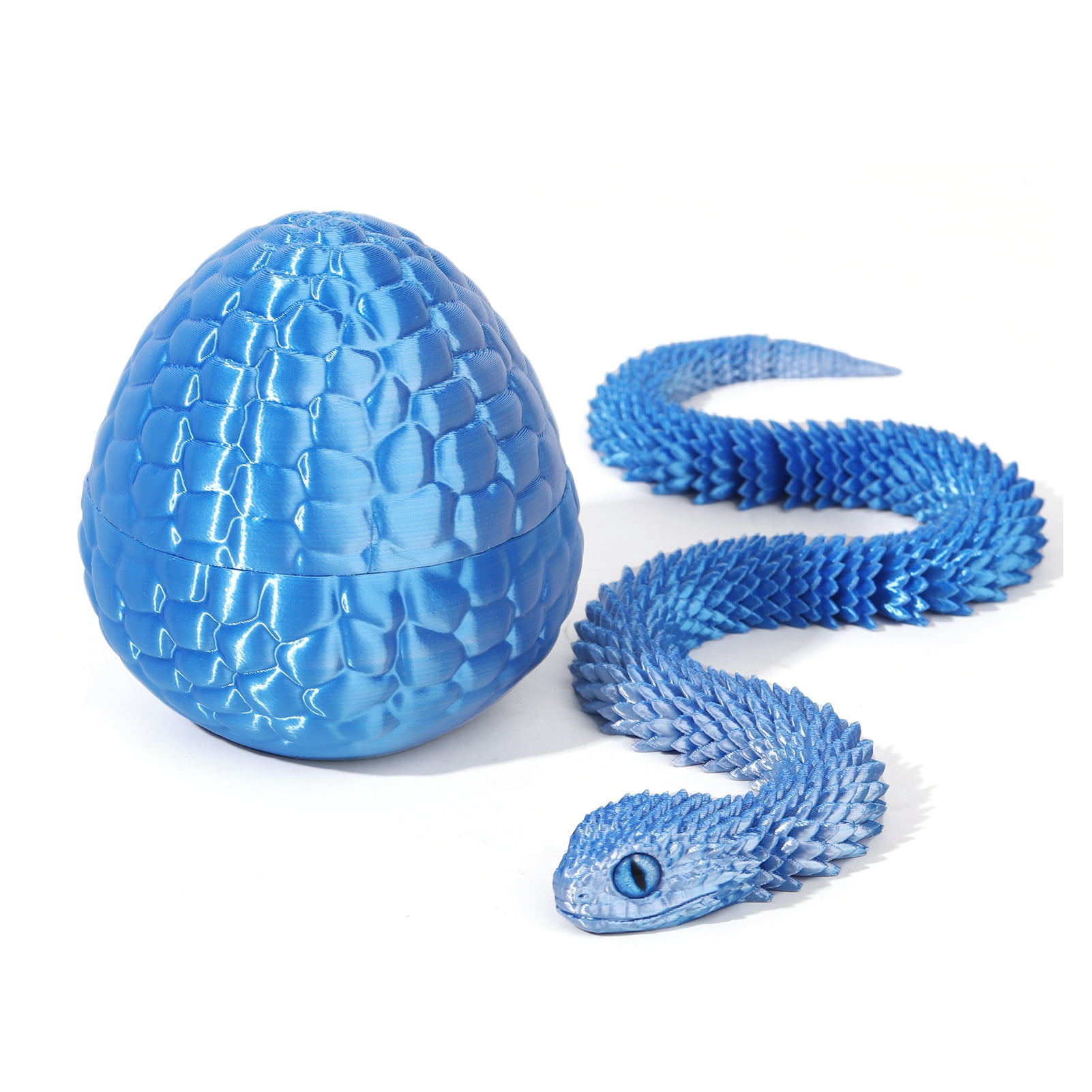 BAELLERT 1 Set 3D Printed Snake Egg Figurine Movable Joints Snake ...