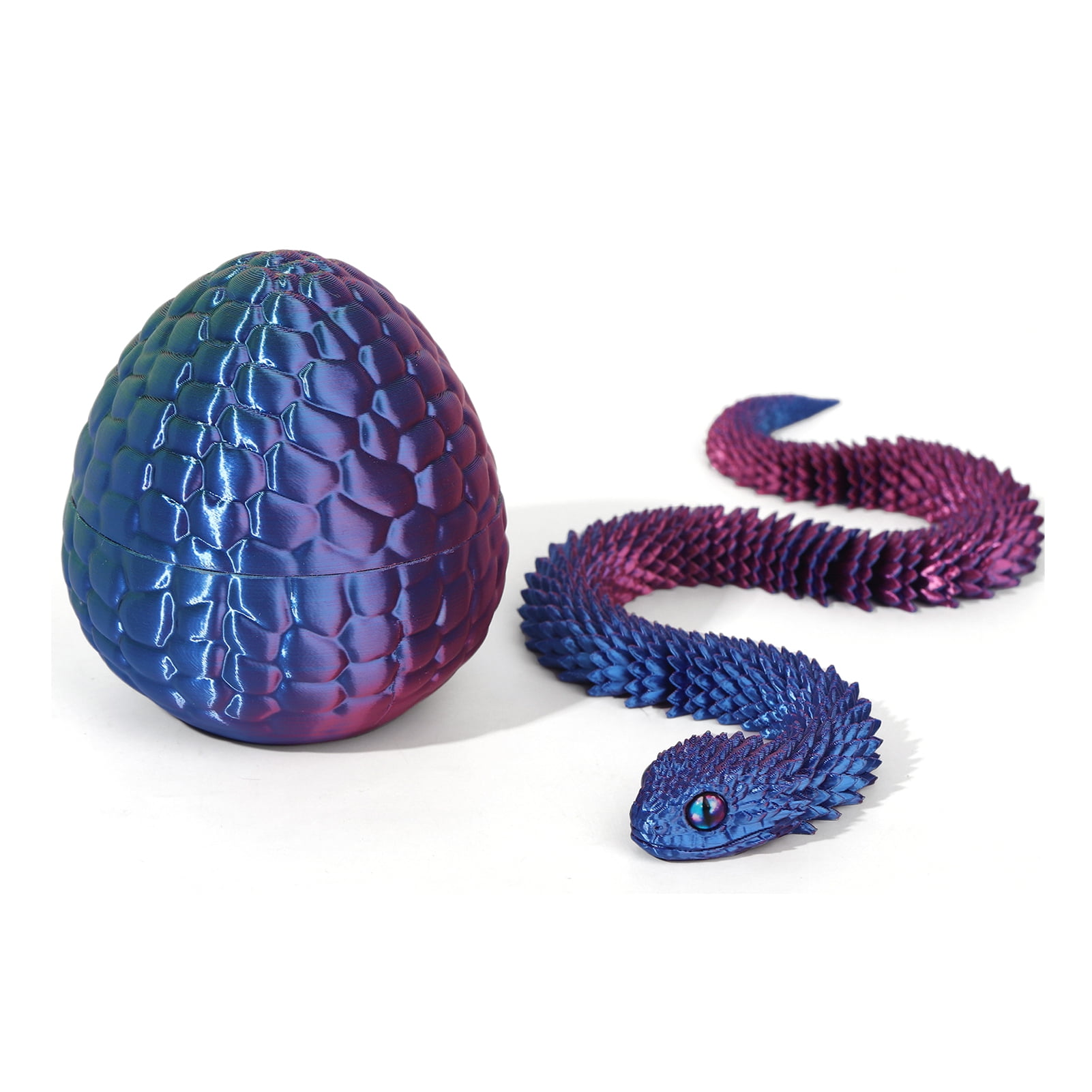 BAELLERT 1 Set 3D Printed Snake Egg Figurine Movable Joints Snake ...