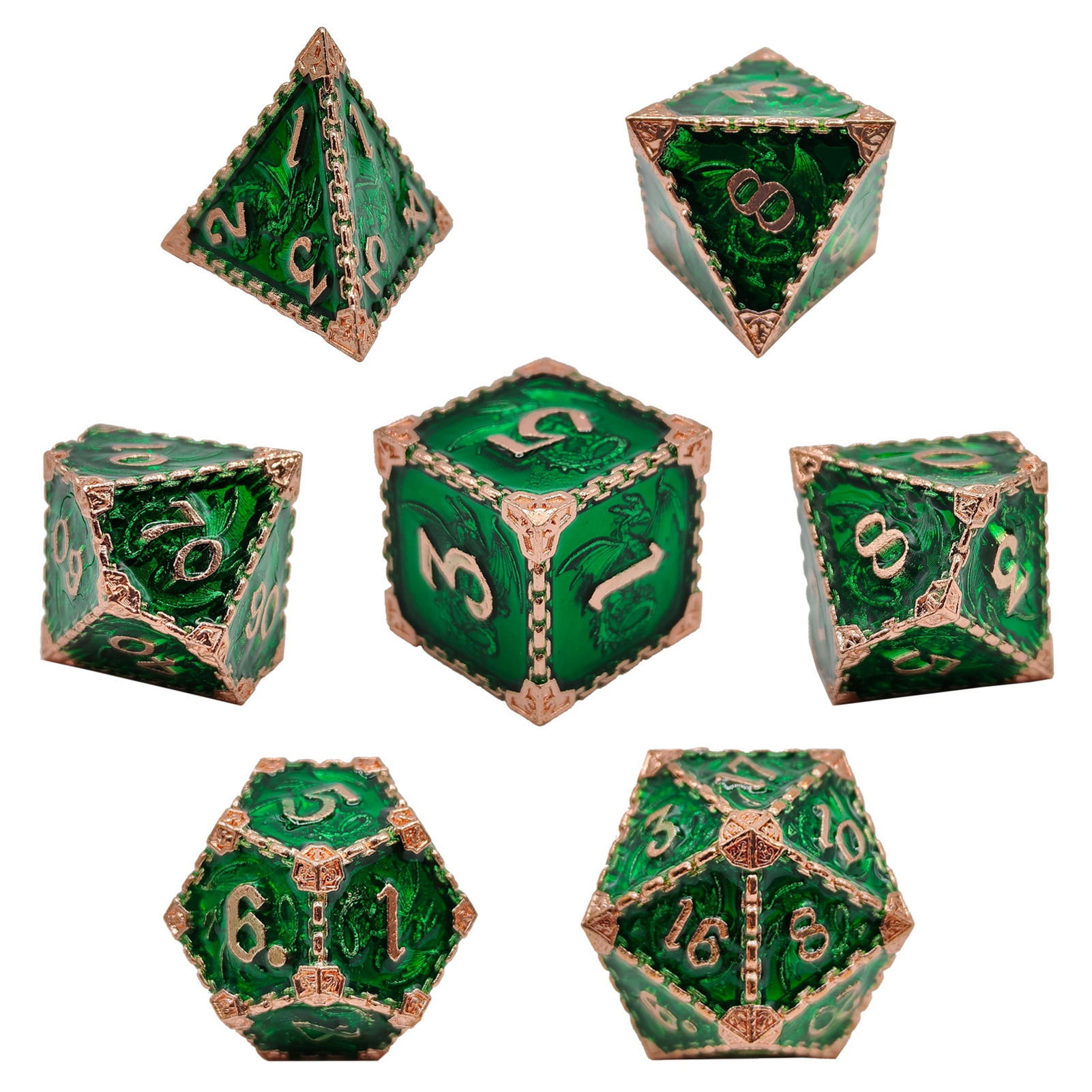 BAELLERT 1 Set Dice Toy Metal Dungeon Scale Decor Polyhedral Dungeons ...