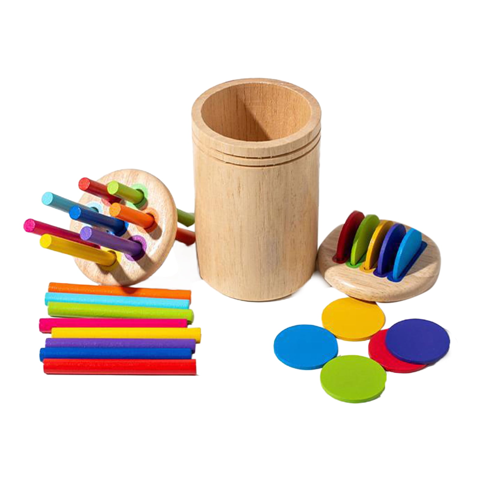 BAELLERT 1 Set Educational Color Sorting Cup Geometric Shape Preschool ...