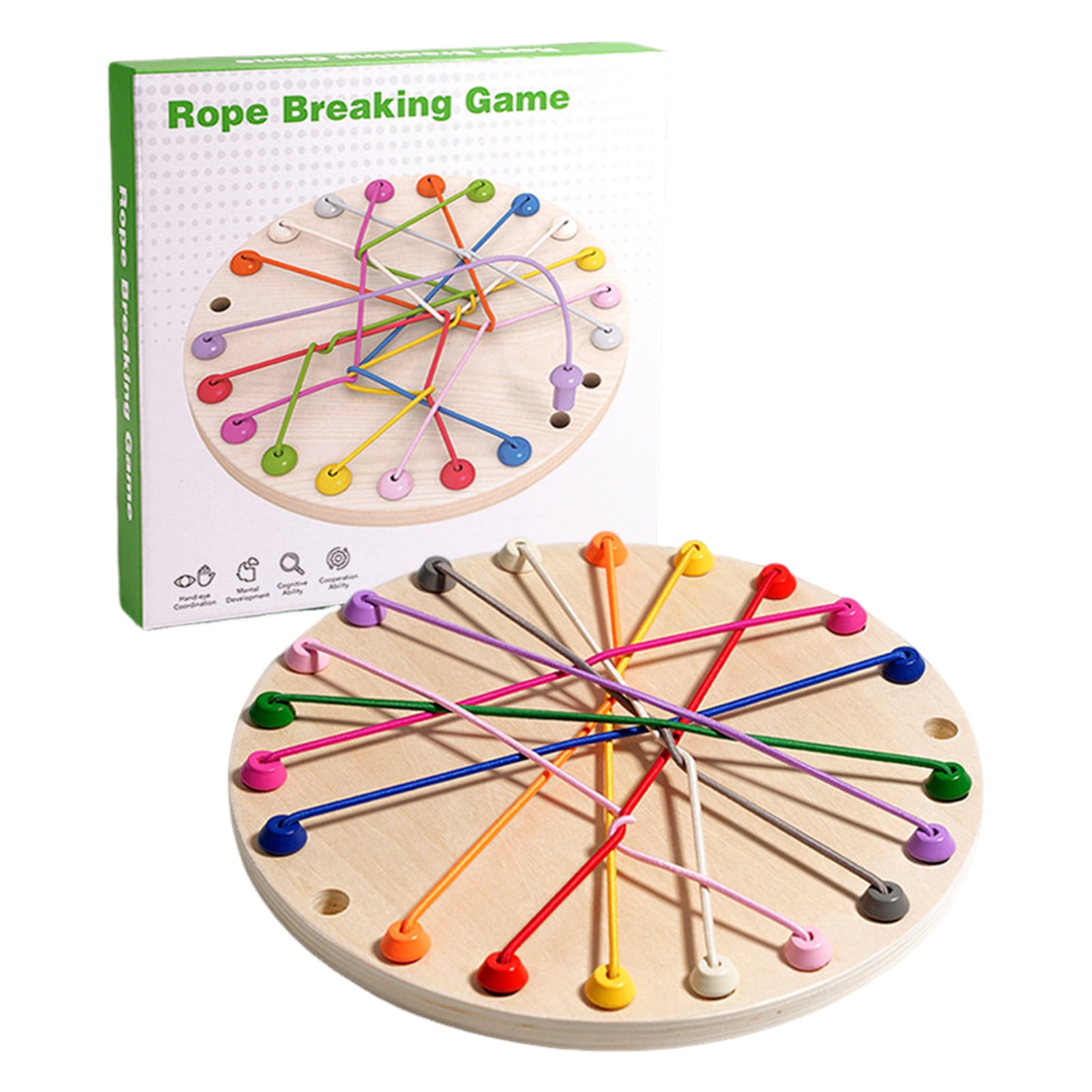 BAELLERT 1 Set Kids Rope Untangling Game Twisted Rope Knots Challenge ...