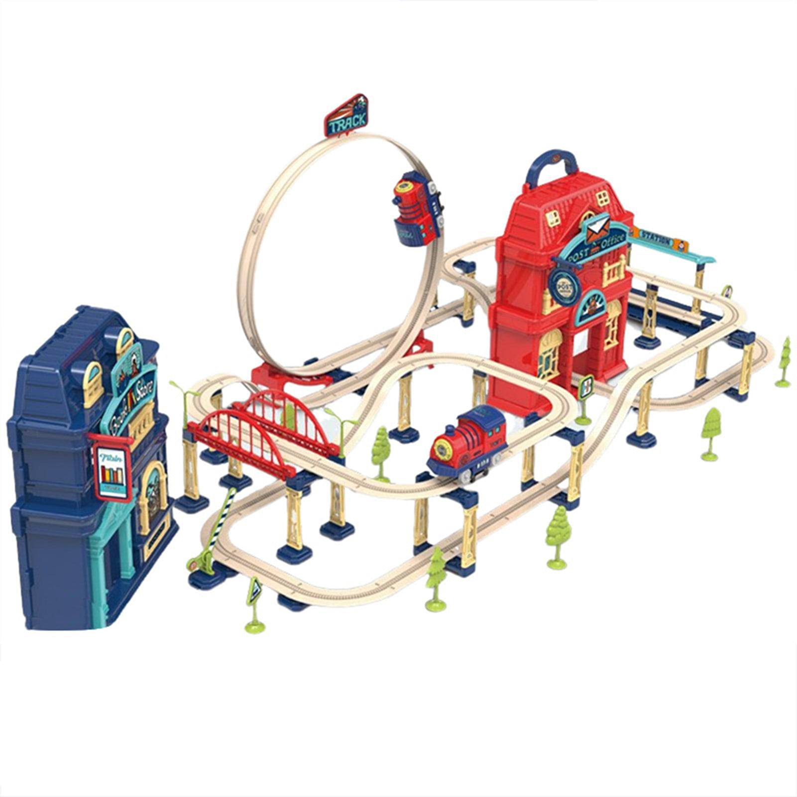 BAELLERT 1 Set Kids Train Track Kit Toddlers Boys Girls Educational ...