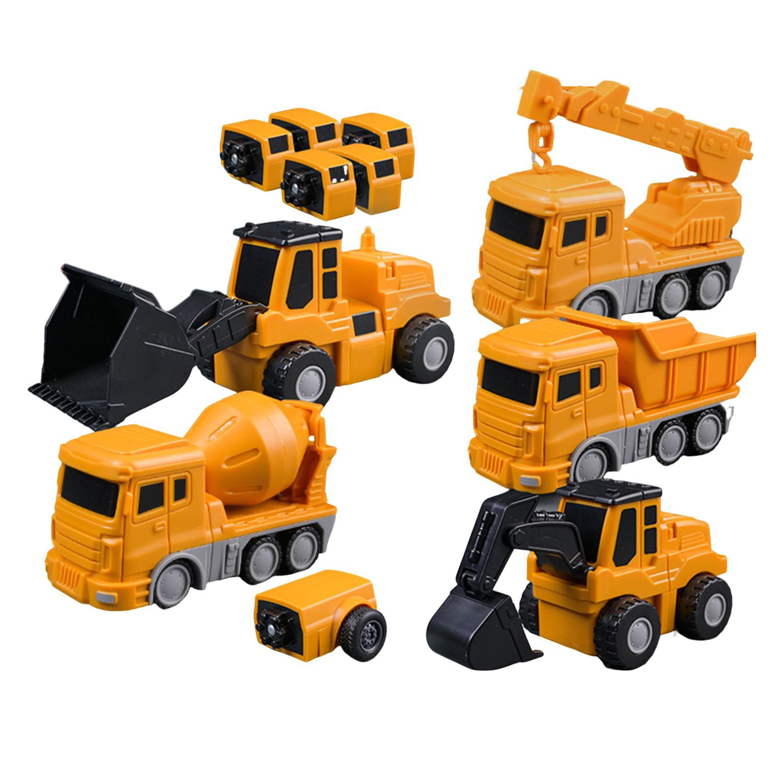 BAELLERT 1 Set Kids Transforming Robot Car Toy Magnetic Modular ...