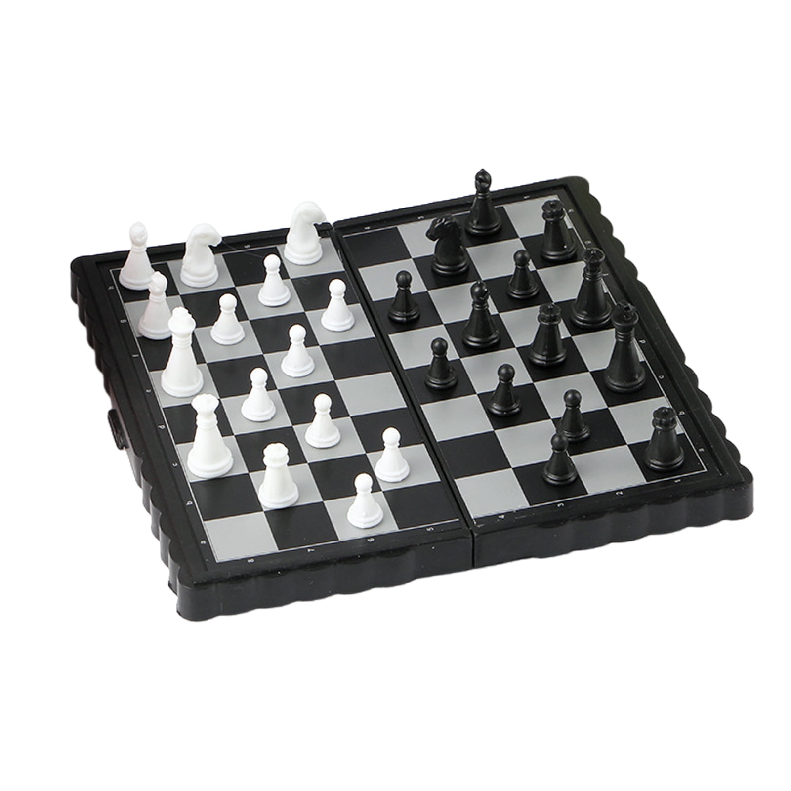 BAELLERT 1 Set Mini Travel Chess Kit with Folding Chessboard 5-Inch ...