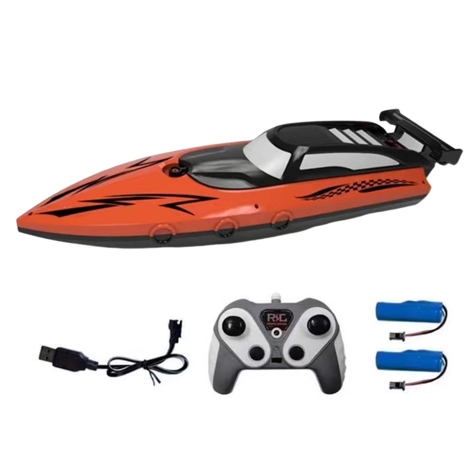BAELLERT 1 Set Remote Control Boat High-Speed RC Boat Waterproof Dual ...