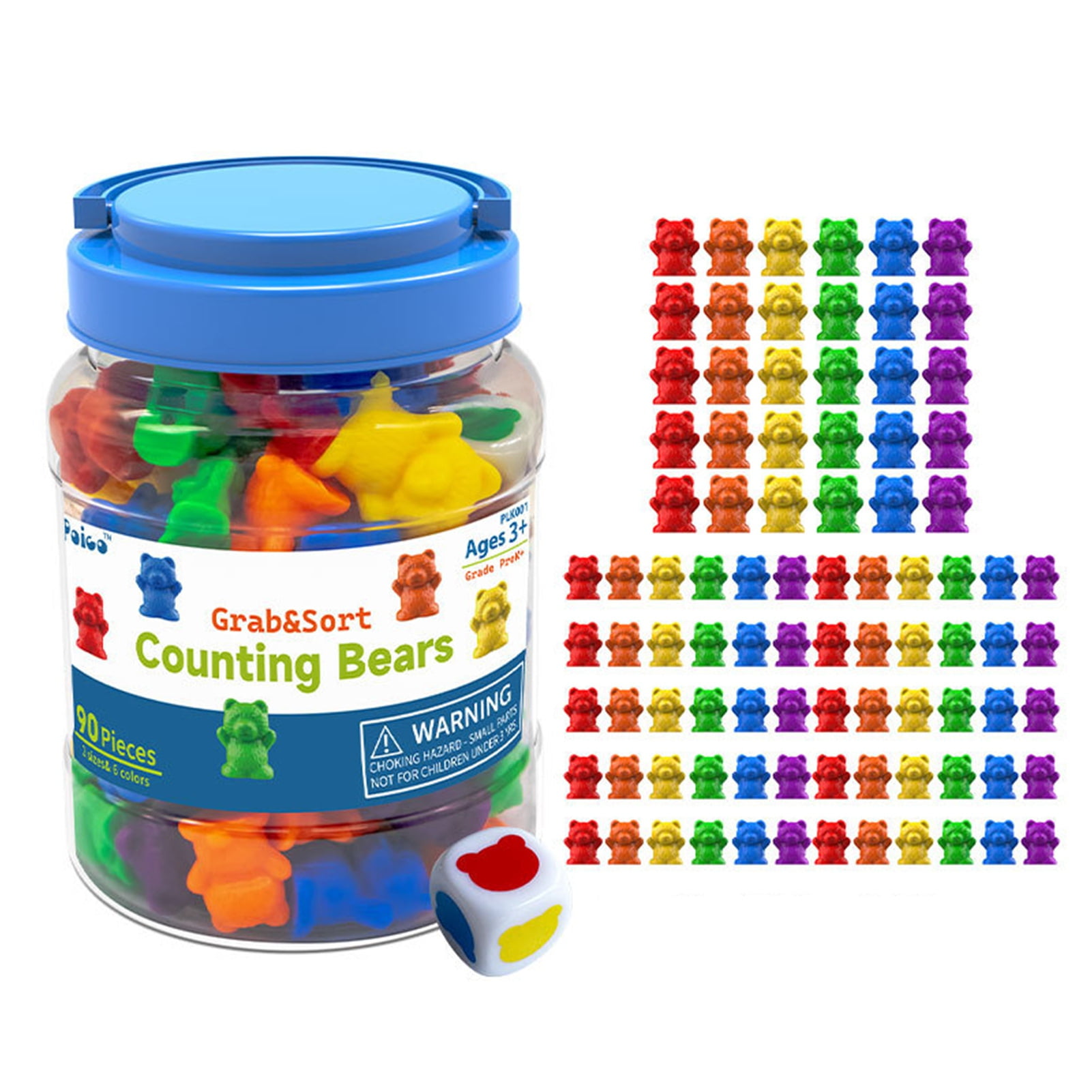 BAELLERT 1 Set Toddler Toys Fun 14 Rich Themes Color Recognition ...