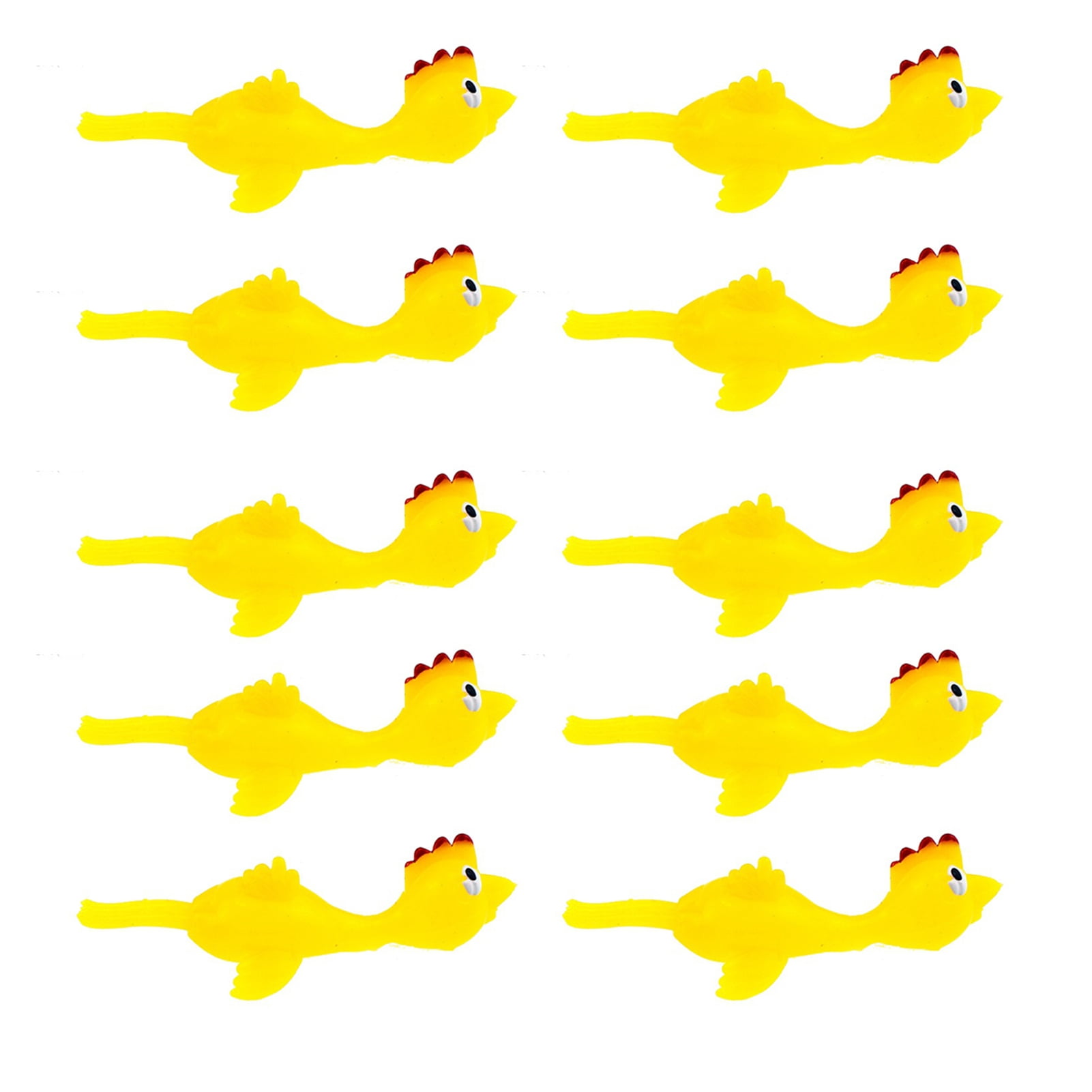 BAELLERT 10Pcs Chicken Catapult Toys Stretchy Rubber Fun Party Favors ...
