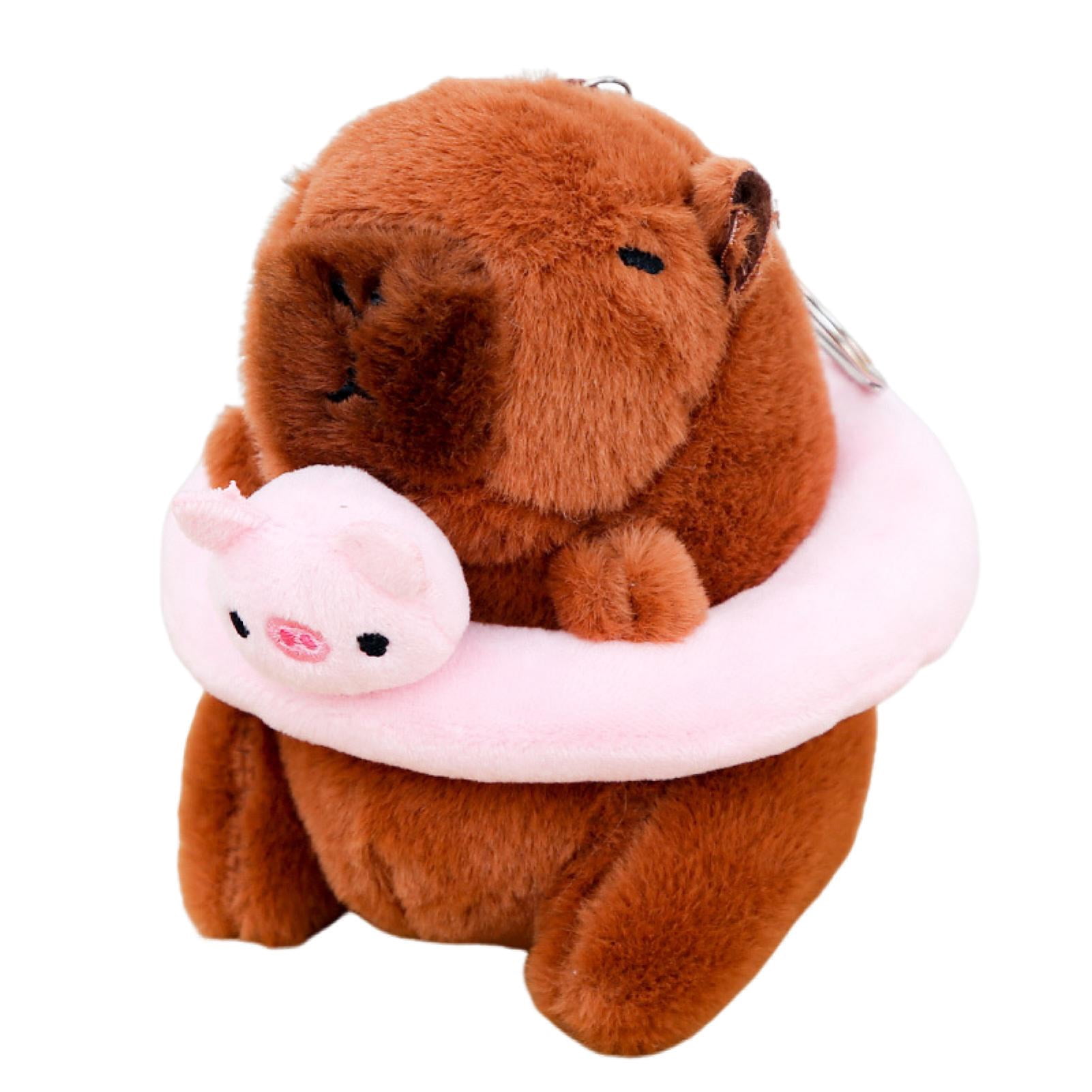 BAELLERT 12CM Capybara Plush Toy Stuffed Animal Backpack Keychain ...