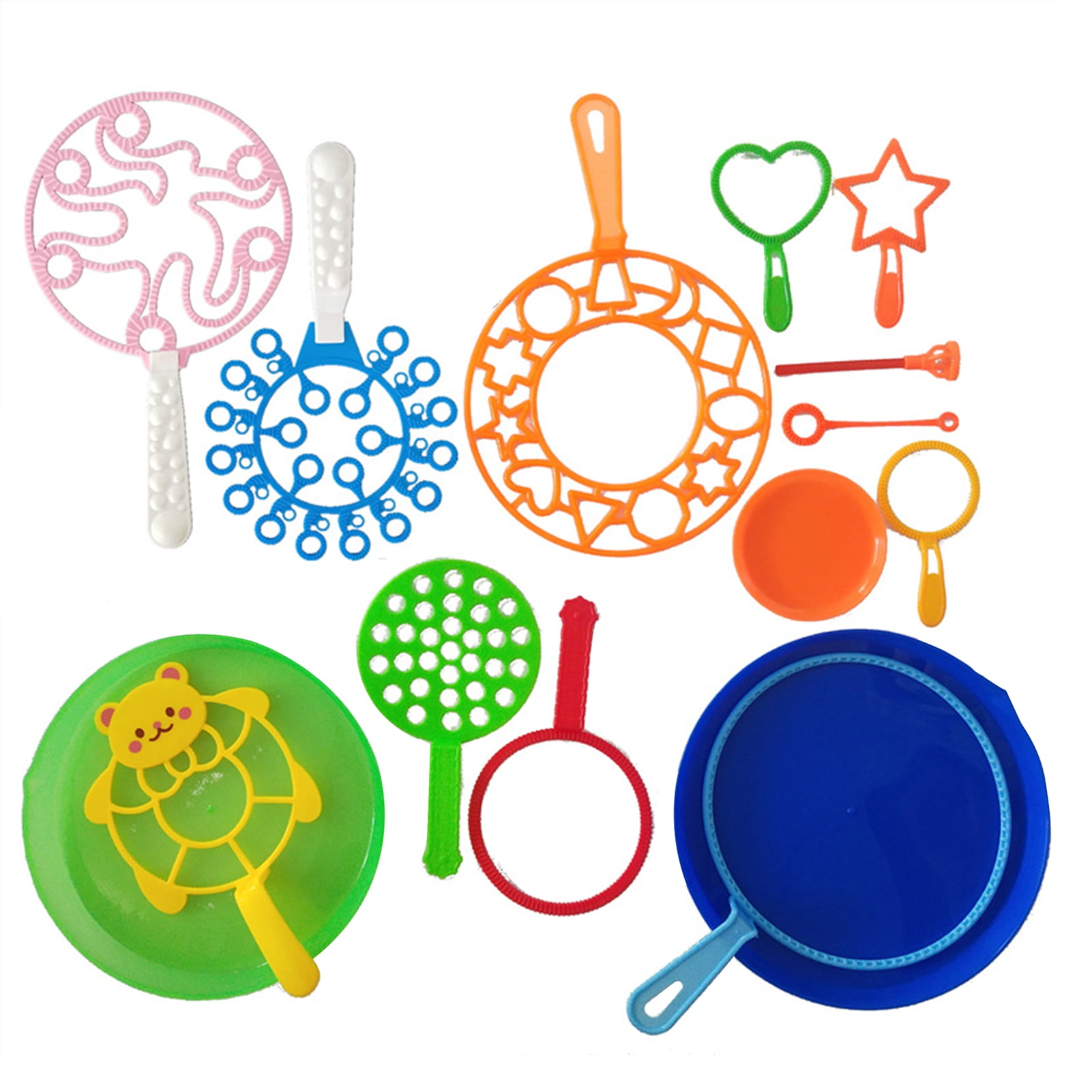 BAELLERT 15Pcs/Set Bubble Blowers Easy to Operate Smooth Surface Manual Safe Creative ...