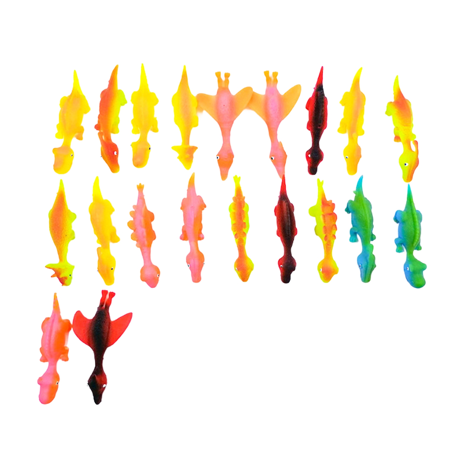 BAELLERT 20/30/50Pcs Sling Shot Dinosaur Finger Toy Sticky Dino Shooter ...