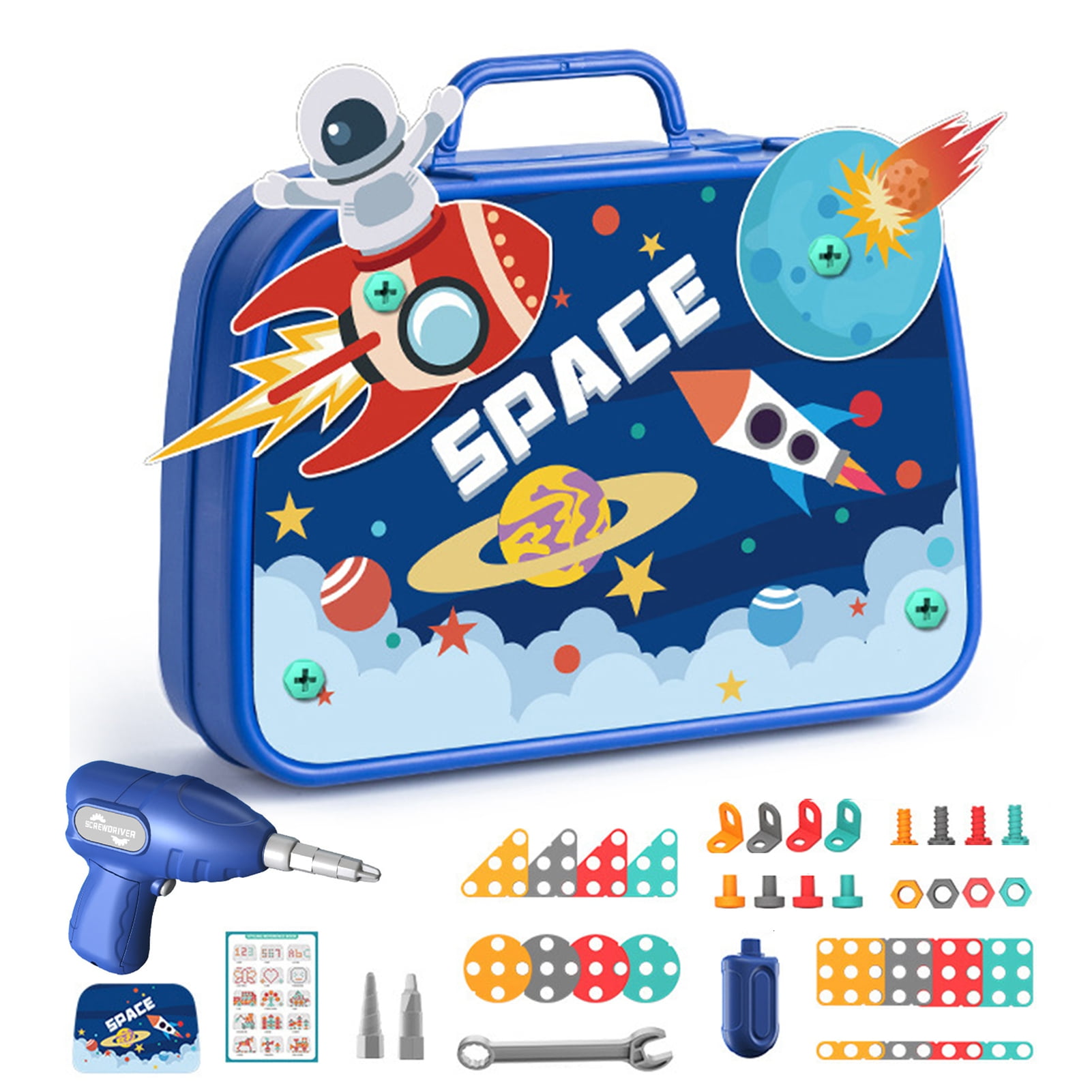 BAELLERT 230/450Pcs/Set Kids Toolbox Toy with Electric Drill Simulated ...