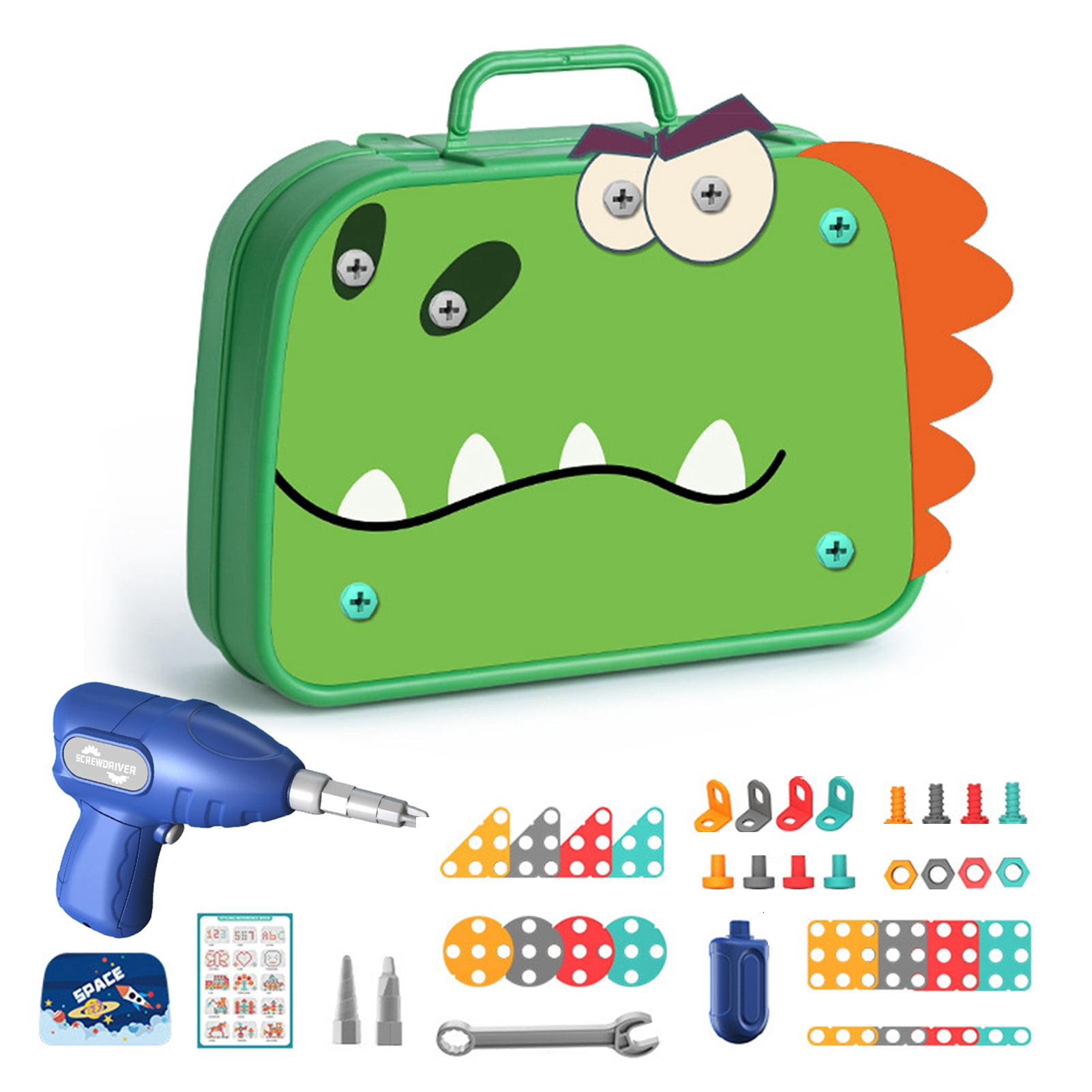 BAELLERT 230/450Pcs/Set Kids Toolbox Toy with Electric Drill Simulated ...
