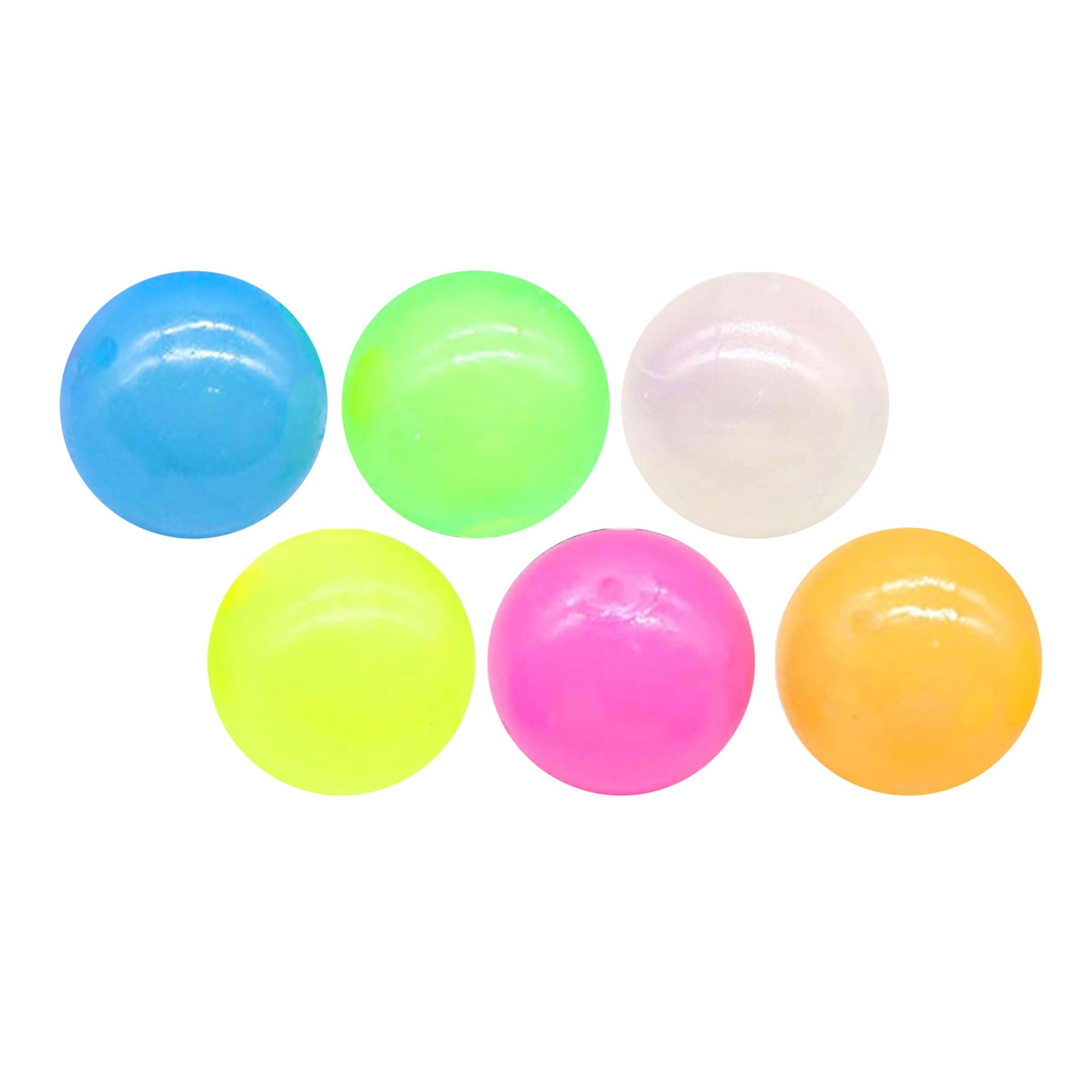 BAELLERT 25Pcs Sticky Balls Glow in The Dark Stress Relief Toy for ...