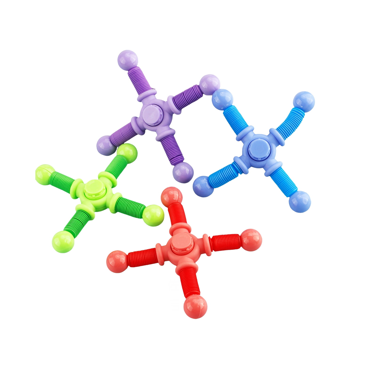 BAELLERT 2Pcs Spinning Top Telescopic Tube Toy Stress Relief Bendable ...