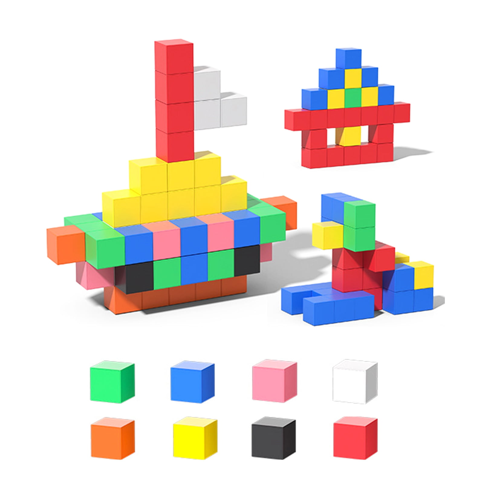 BAELLERT 32/64/96Pcs/Set Magnetic Cube Building Block Preschool ...