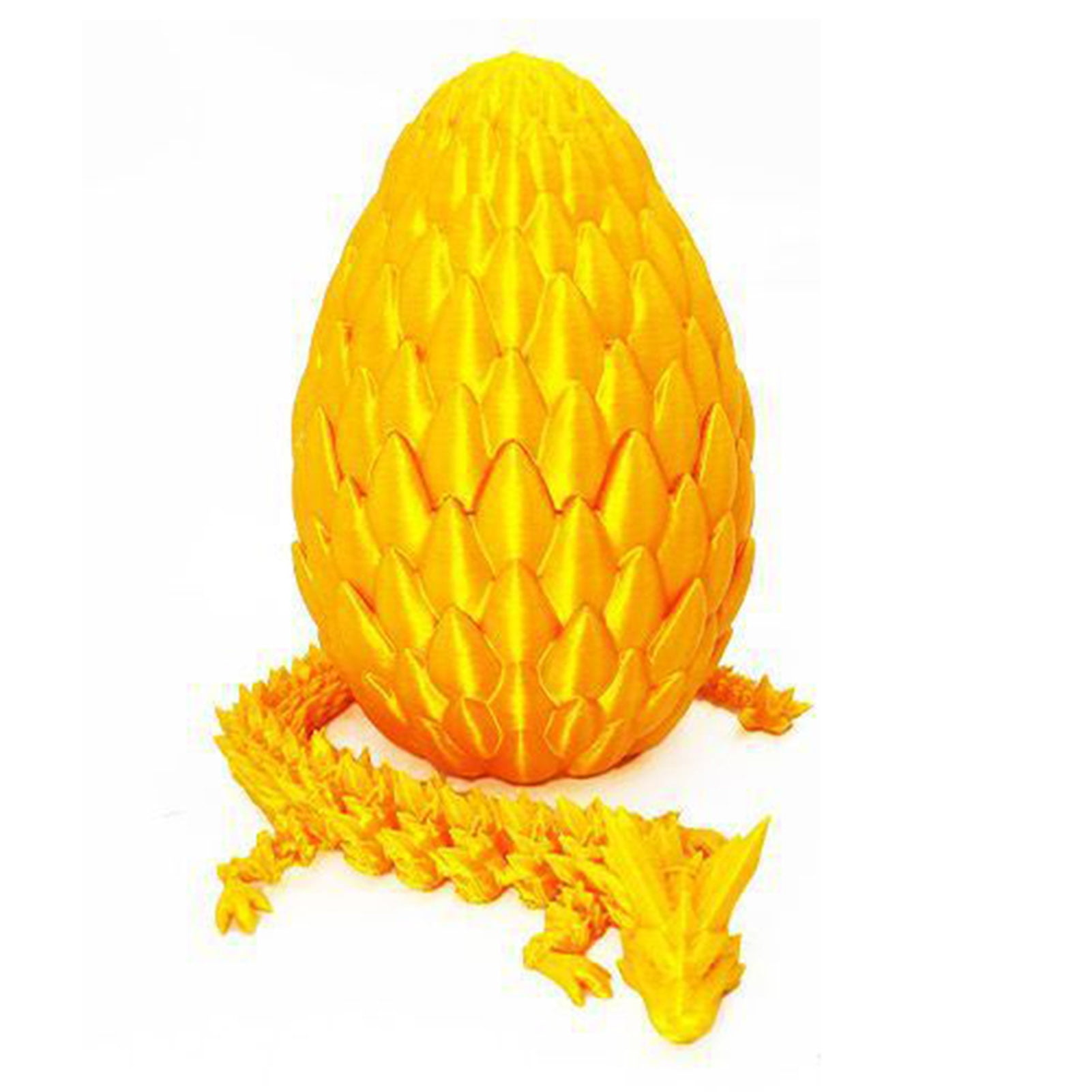 BAELLERT 3D Printed Dragon Egg Figurine Movable Joints Chinese Loong ...