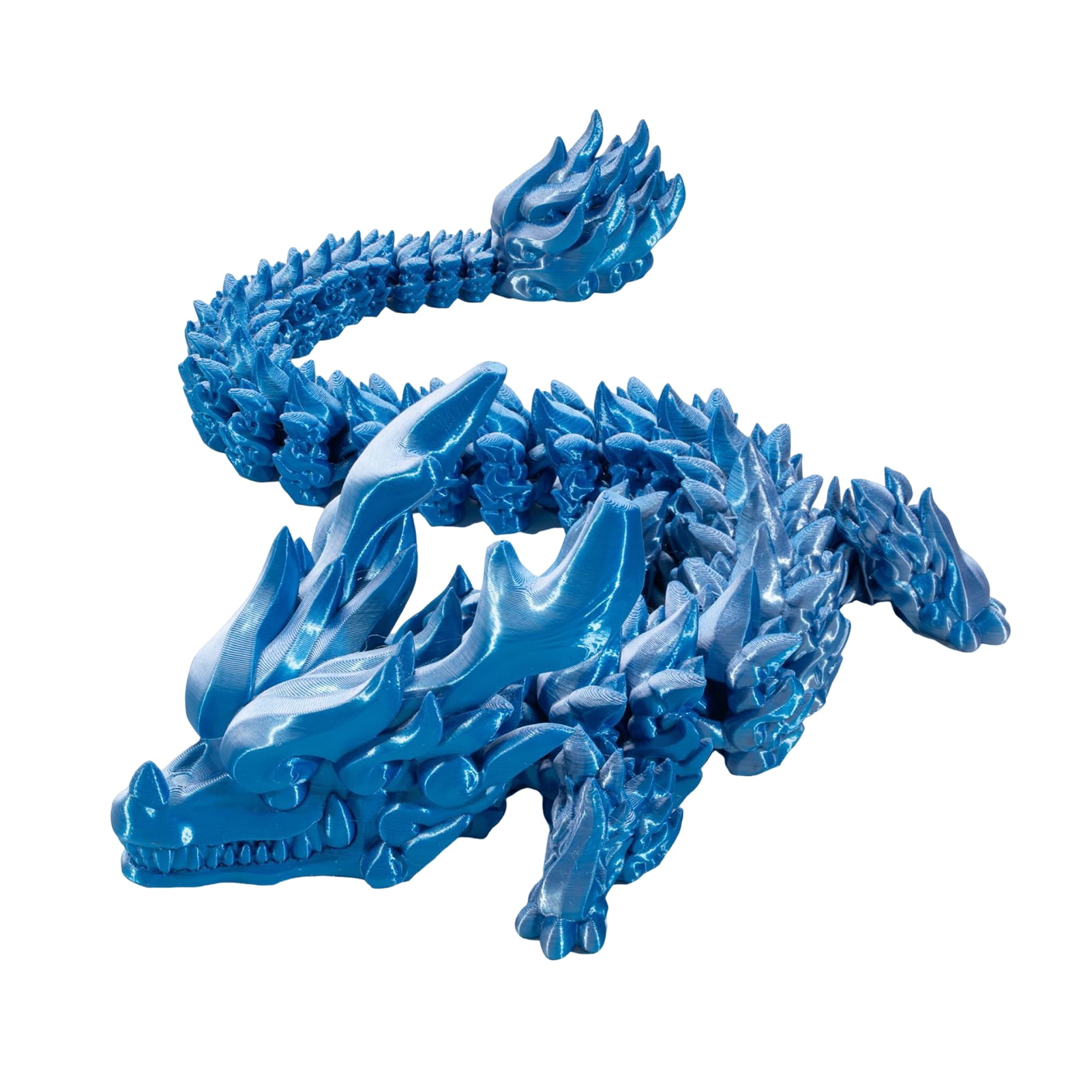 BAELLERT 3D Printed Dragon Figurine Movable Joints Chinese Loong Figure ...