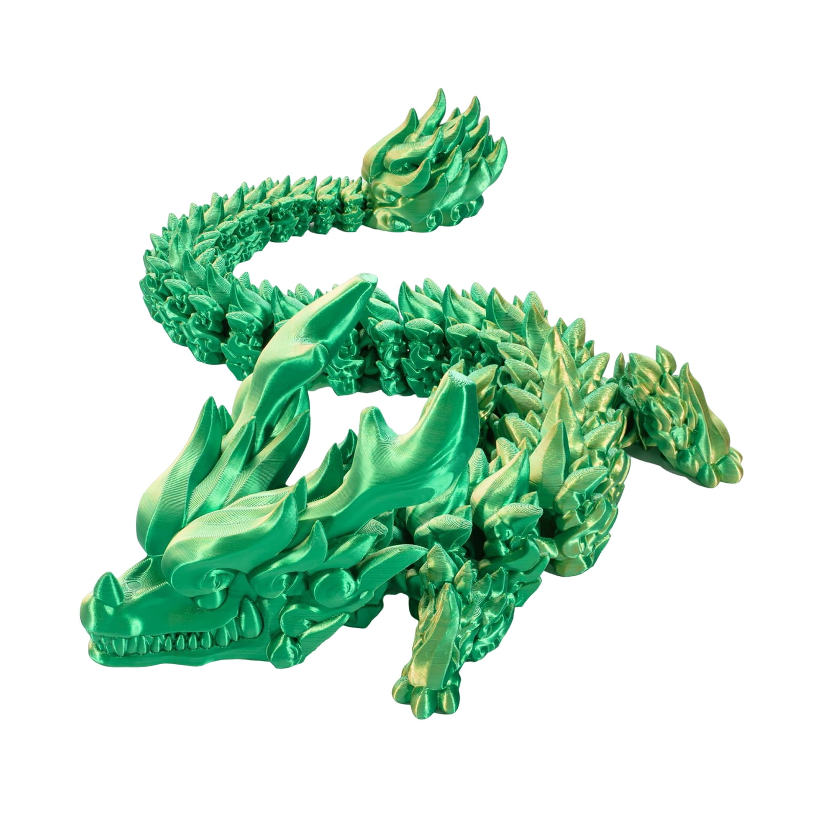BAELLERT 3D Printed Dragon Figurine Movable Joints Chinese Loong Figure ...