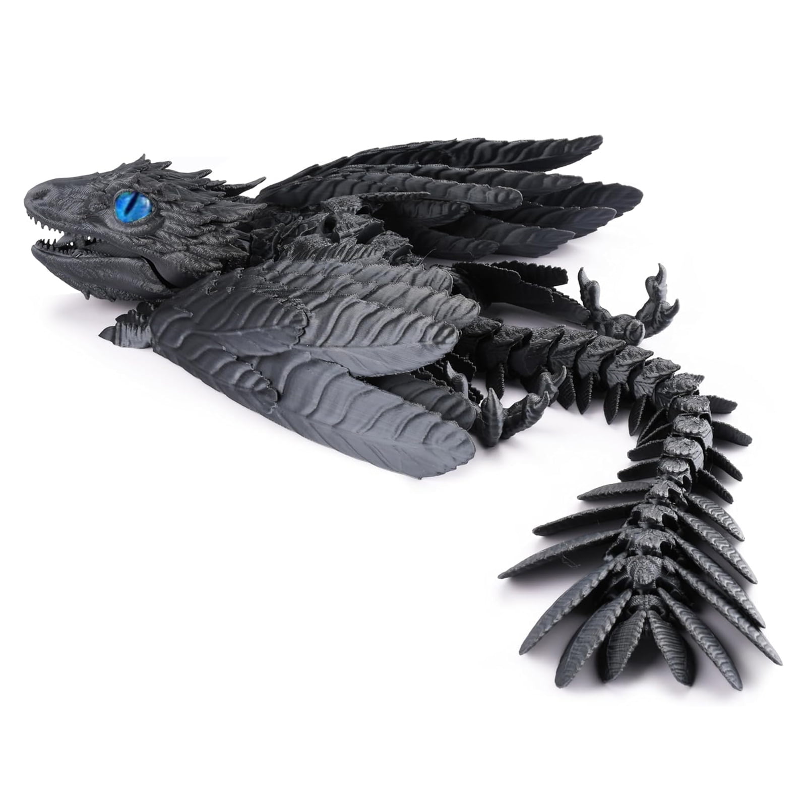 BAELLERT 3D Printed Feathered Dragon Fidget Toy Movable Joints Flying ...