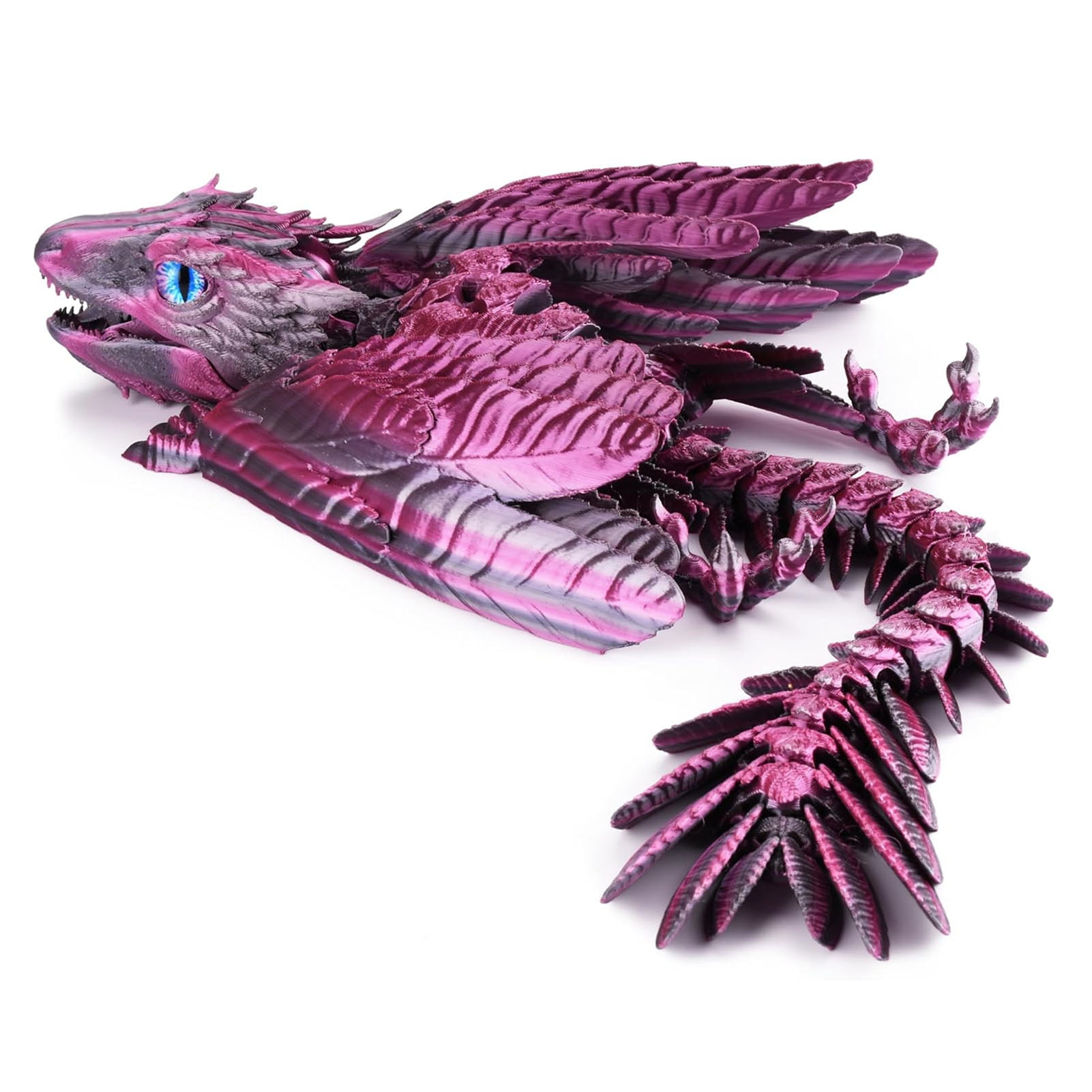 BAELLERT 3D Printed Feathered Dragon Fidget Toy Movable Joints Flying ...
