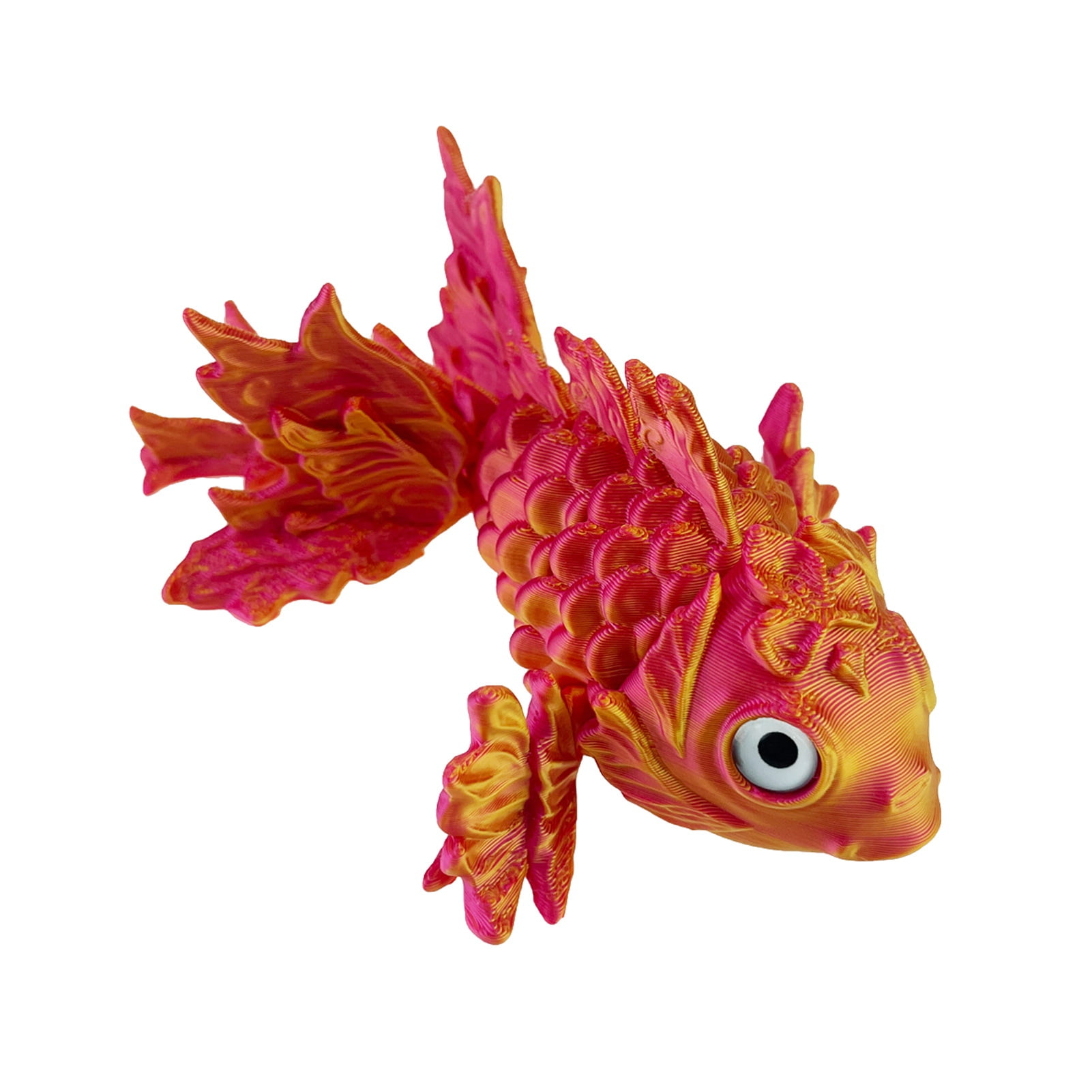 BAELLERT 3D Printed Fish Action Figure Multi-jointed Movable Colorful ...
