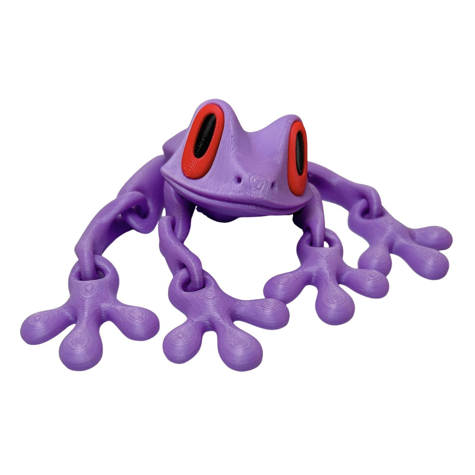 BAELLERT 3D Printed Frog Toy Movable Joints Magnetic Frog Figurine ...