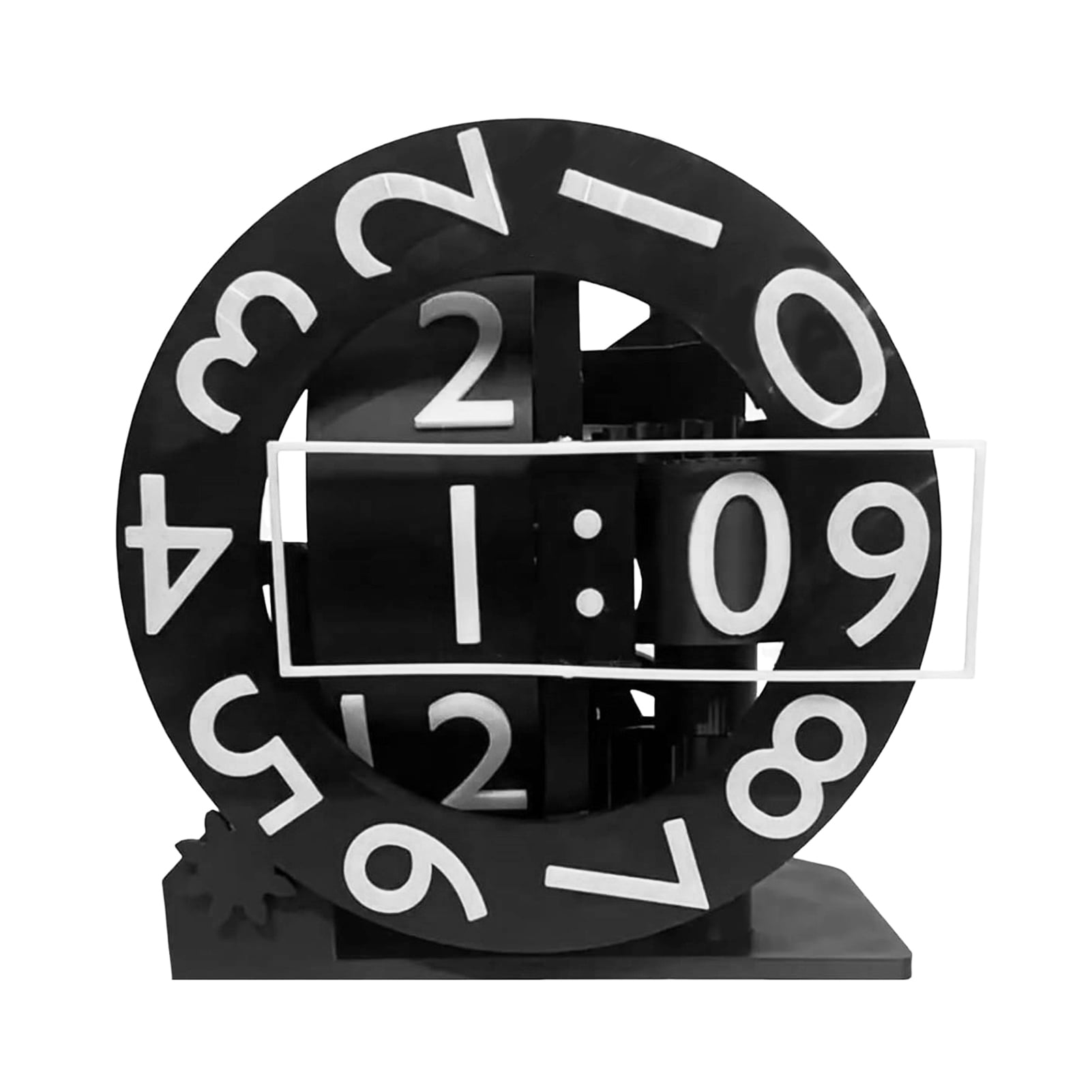 BAELLERT 3D Printed Triaxial Clock with Rotating Numeric Display Home ...