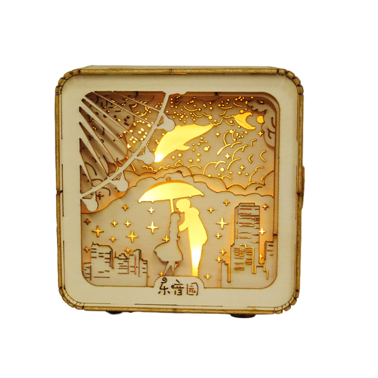 BAELLERT 3D Puzzle Night Light USB Powered Kids Adults DIY Wooden ...