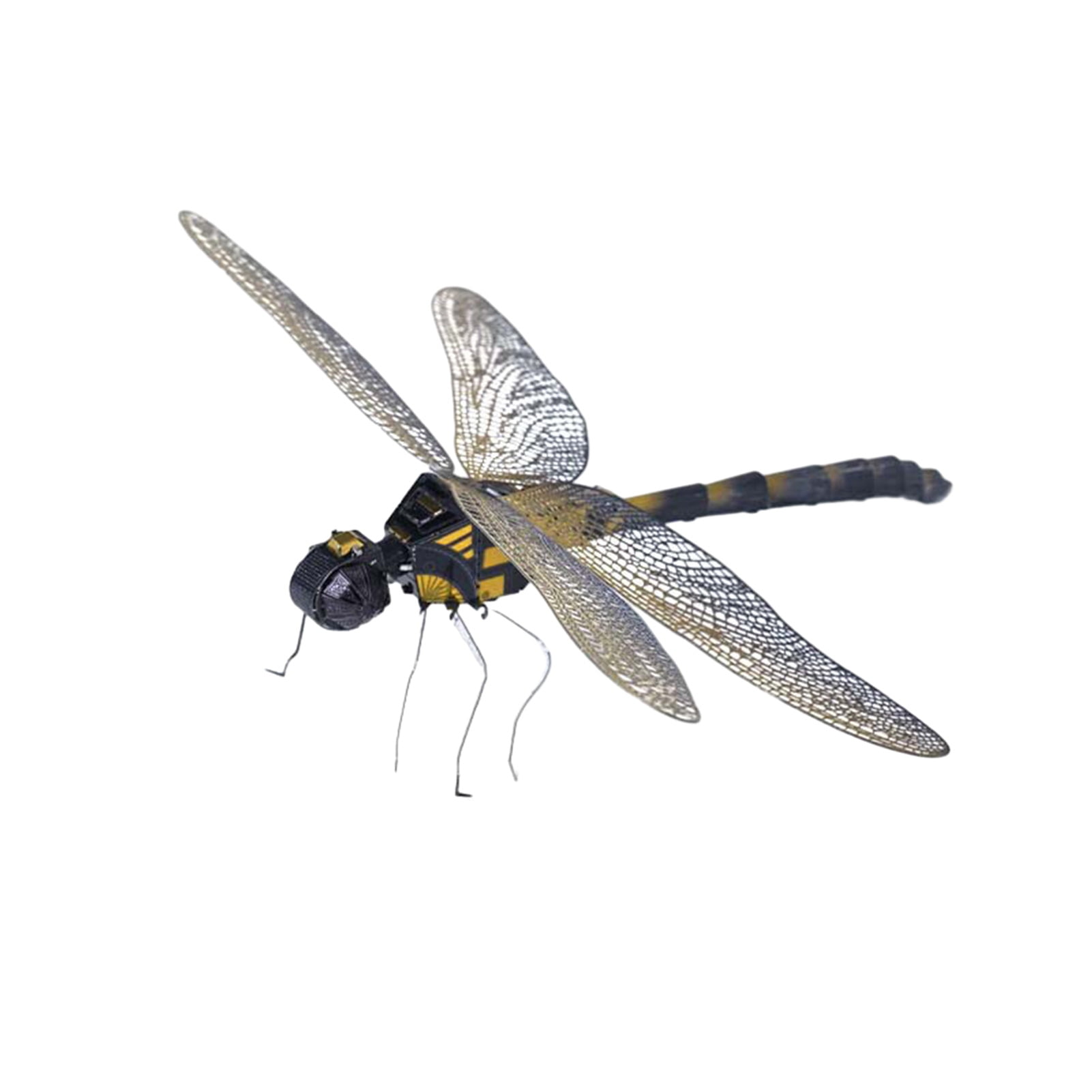BAELLERT 3D Simulation Dragonfly Figurines DIY Assembly Metal Dragonfly ...