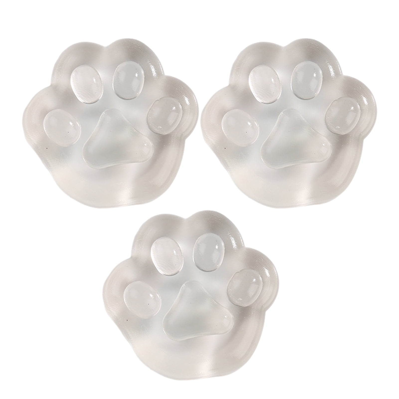 BAELLERT 3Pcs Clear Cat Paw Squeeze Toy Stress Relief Transparent ...