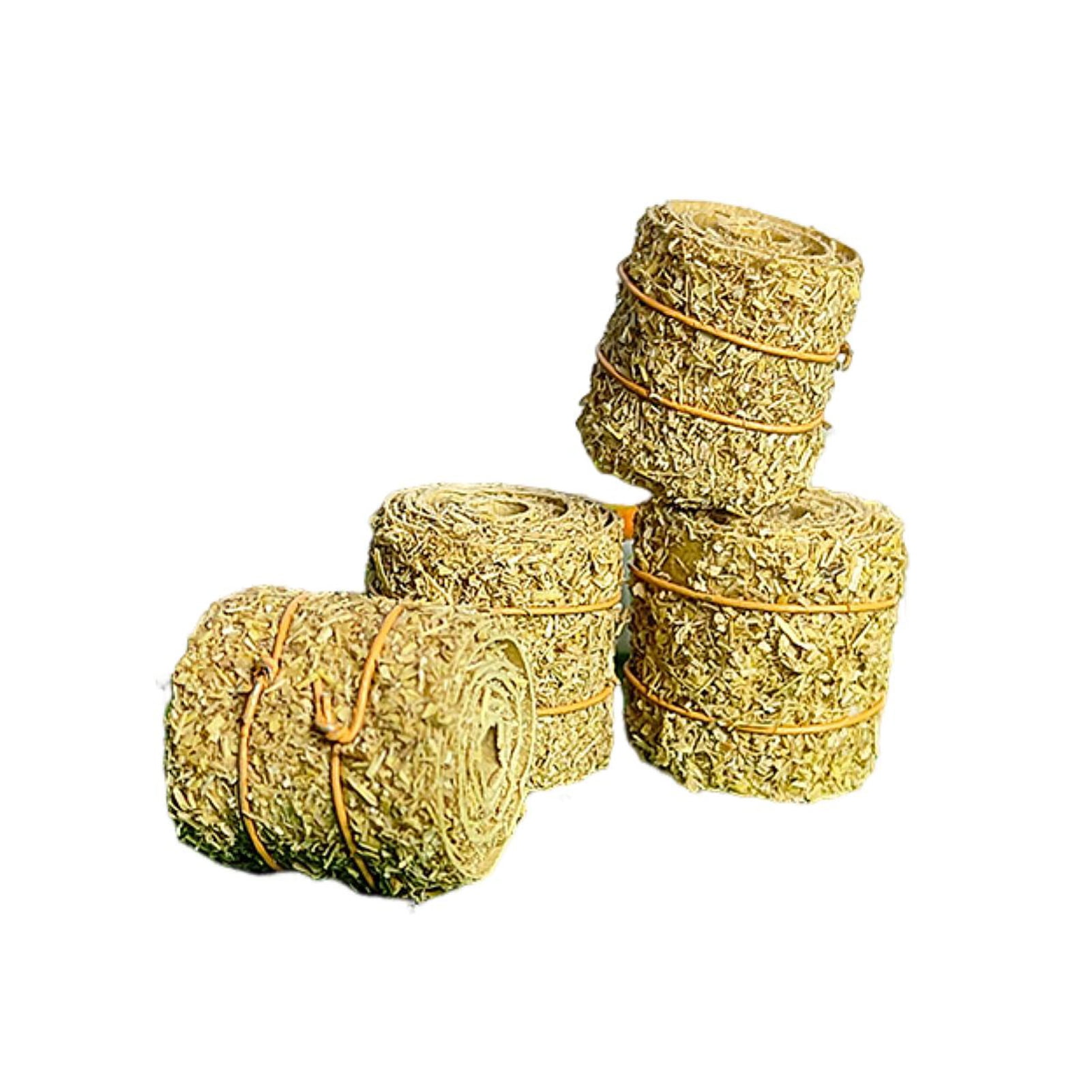 BAELLERT 4Pcs Miniature Haybale Model Realistic Mini Haystack Ornament ...