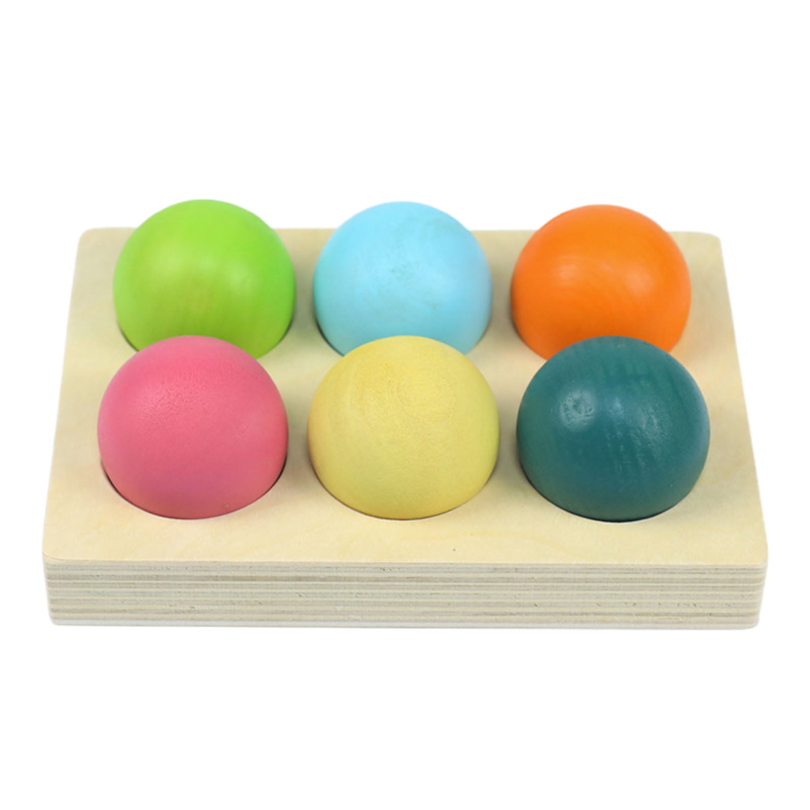 BAELLERT 6/12Pcs Rainbow Ball Matching Game Logic Thinking Training ...