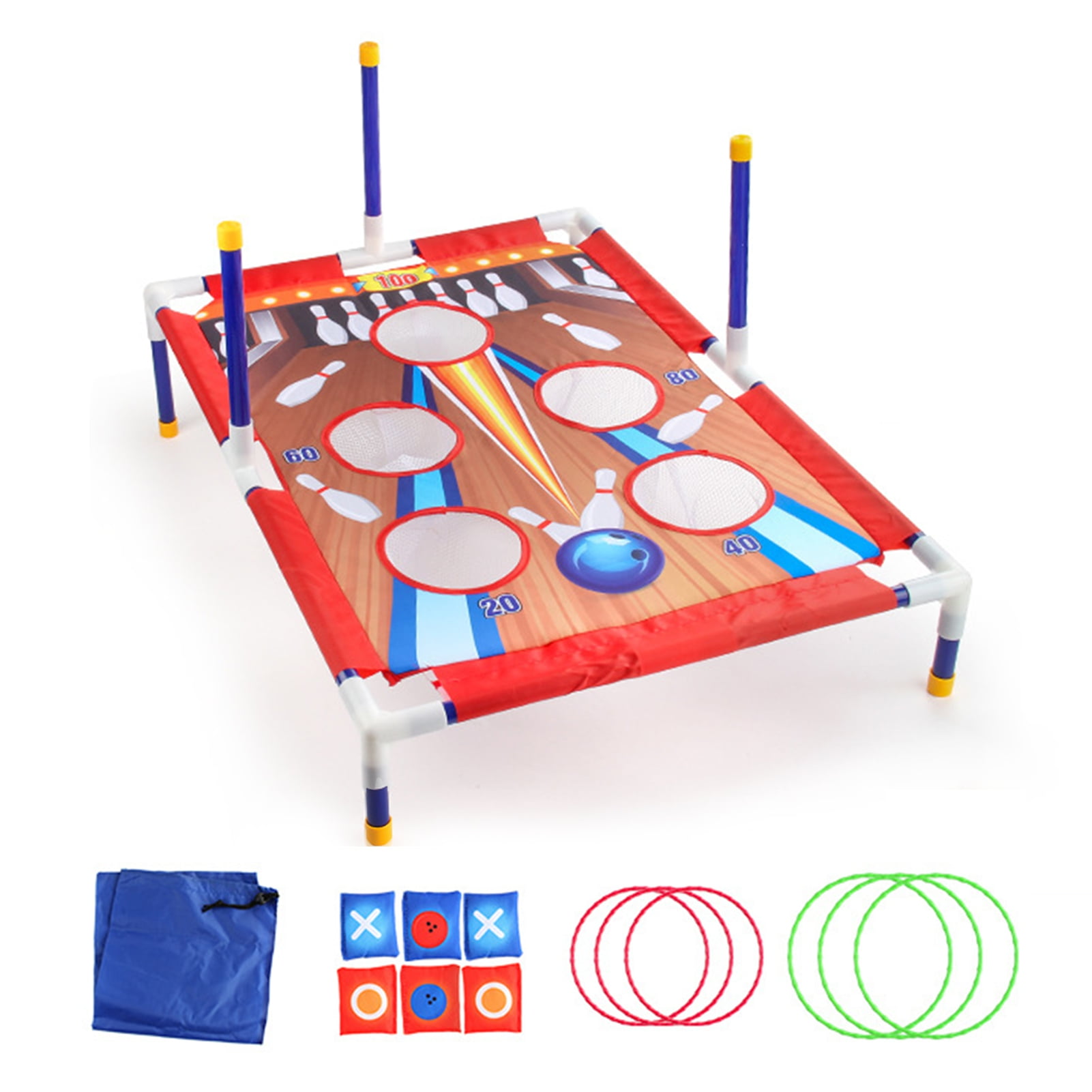 BAELLERT 6 Hole Bean Bag Toss Game Set with Bean Bags for Kids Sandbag ...