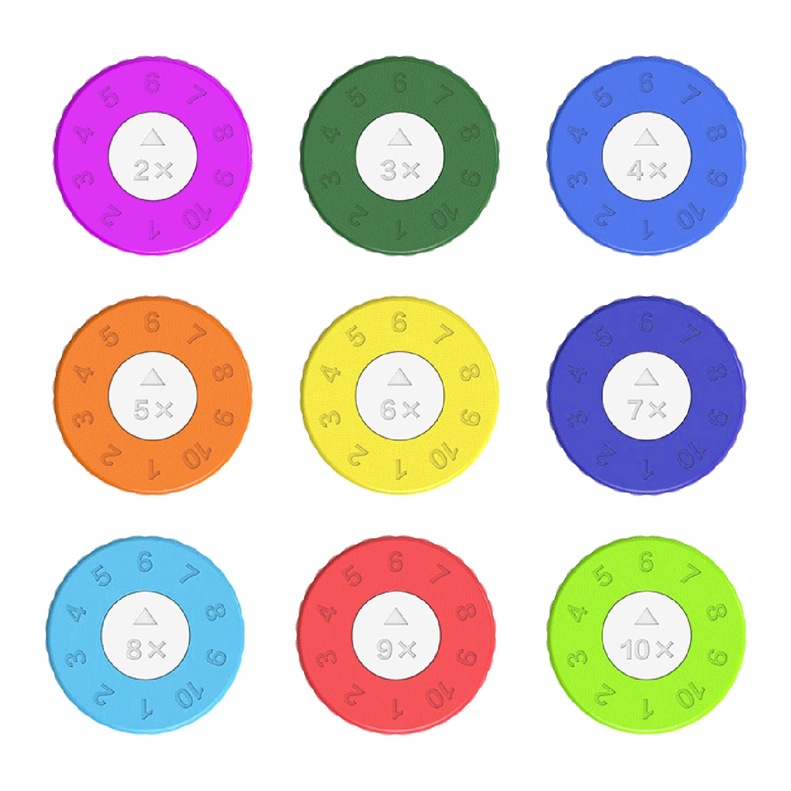 BAELLERT 9Pcs/Set Math Fidget Spinner Addition Subtraction ...