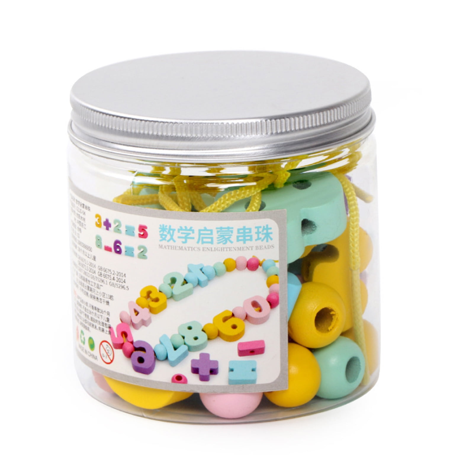 BAELLERT Baby Bead Threading Toy Number Color Recognition Fine Motor ...