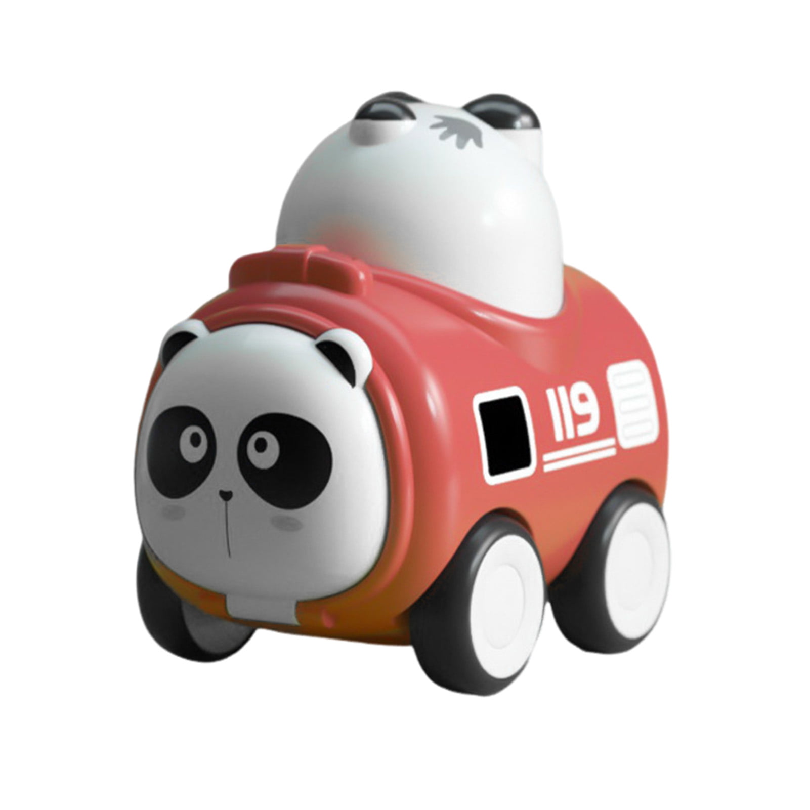 BAELLERT Cartoon Animal Pull-Back Car Toy with Whistle Press And Go ...