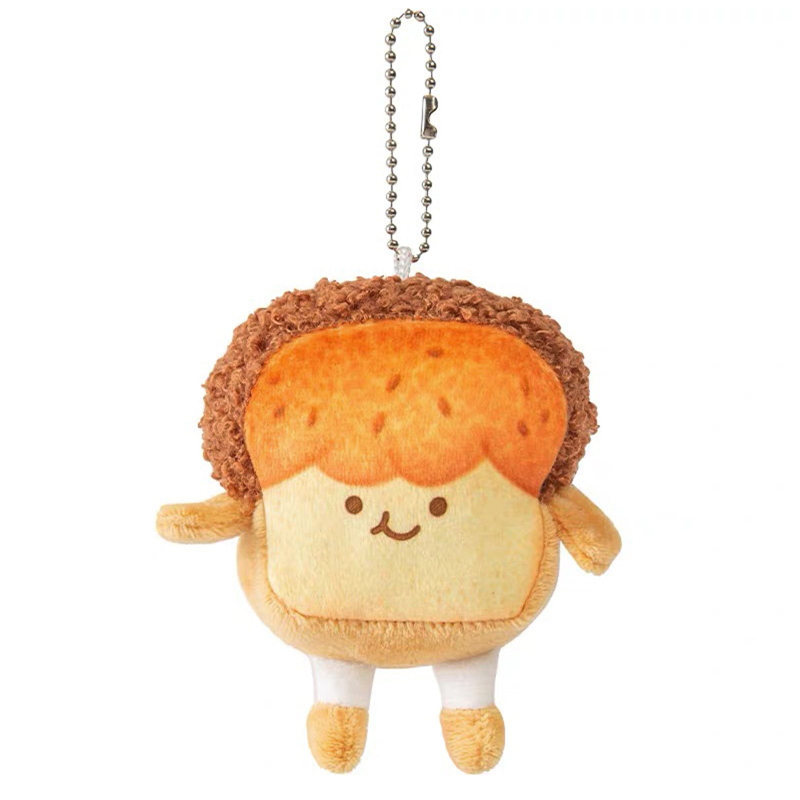 BAELLERT Cartoon Plush Pendant Lovely Toast/Red Bean/ Cheese Bread ...