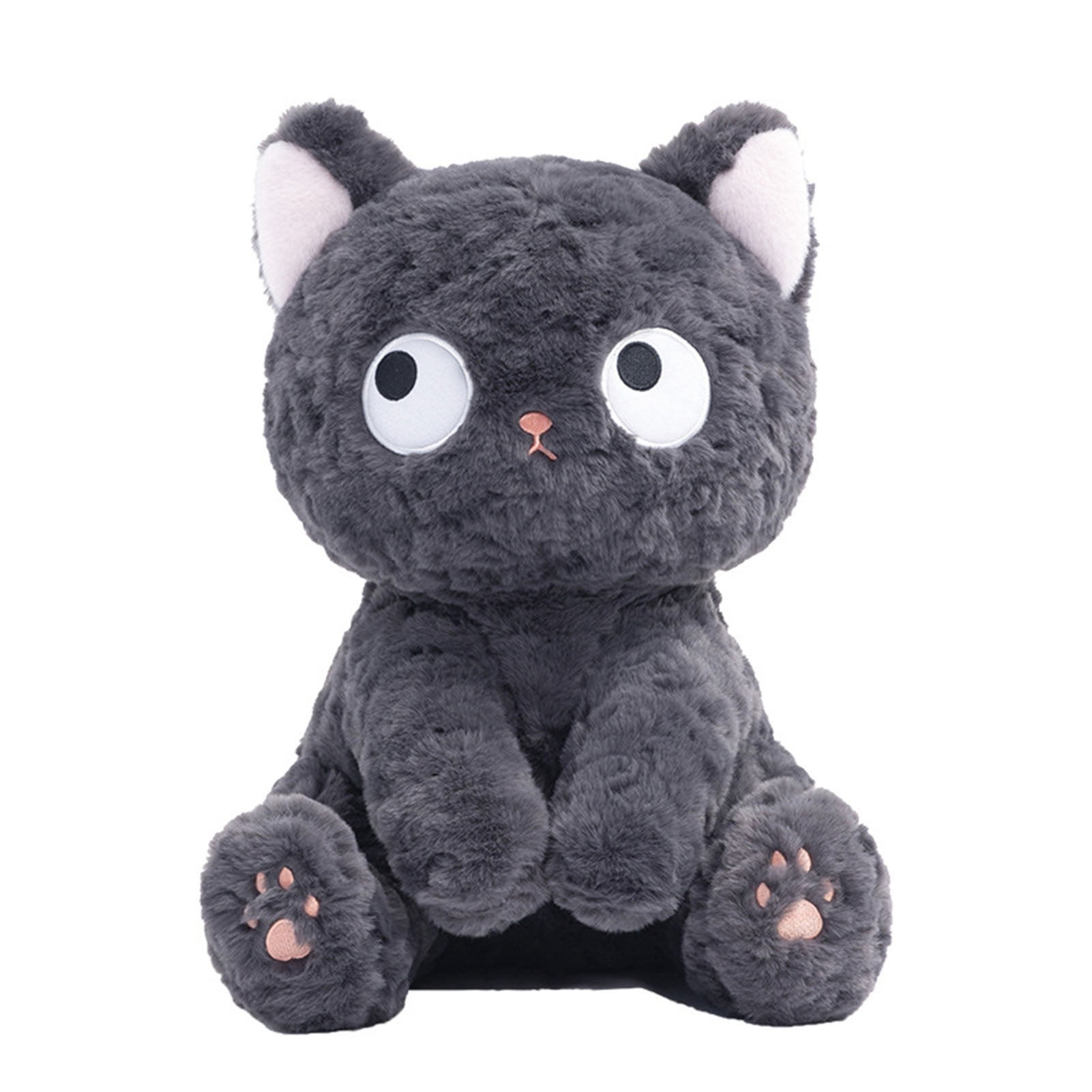 BAELLERT Cat Plush Toy Funny Cute Three Poses Black Cat Soft Plushies ...