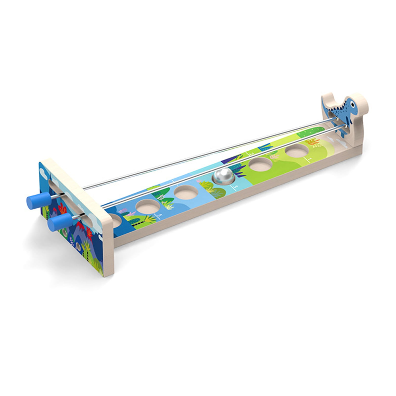 BAELLERT Catch The Moon Game Wooden Tabletop Game with Metal Ball And ...