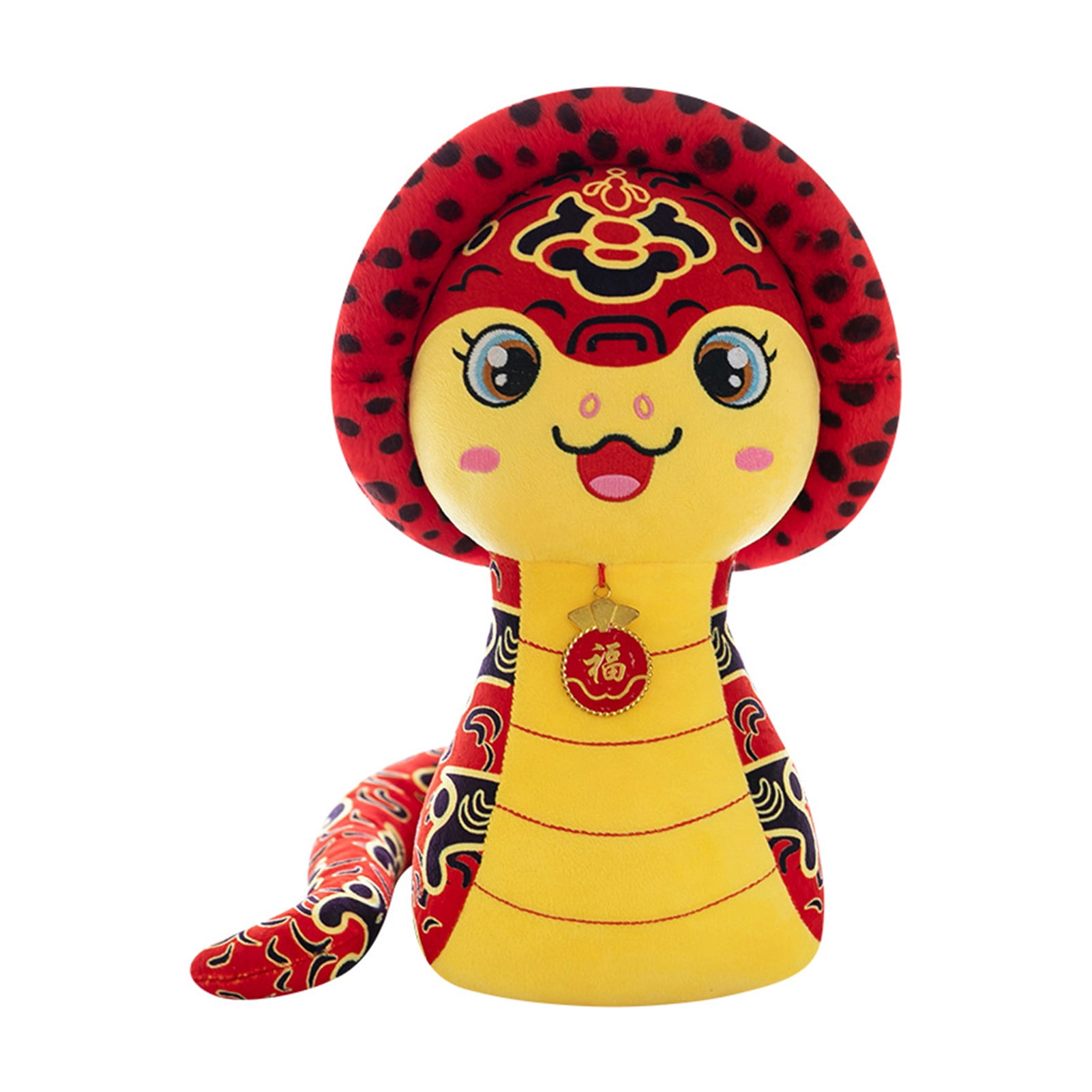BAELLERT Chinese Style Snake Plush Toy Stuffed Zodiac Snake Mascot Doll ...