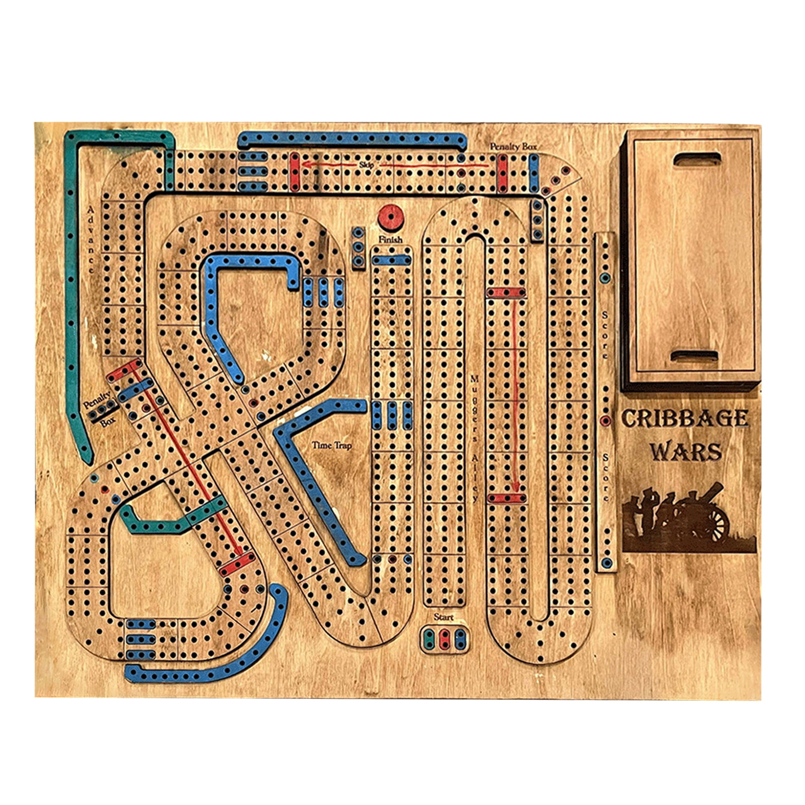 BAELLERT Cribbage Wars Board Game Kids Adults Family Party Multiplayer ...