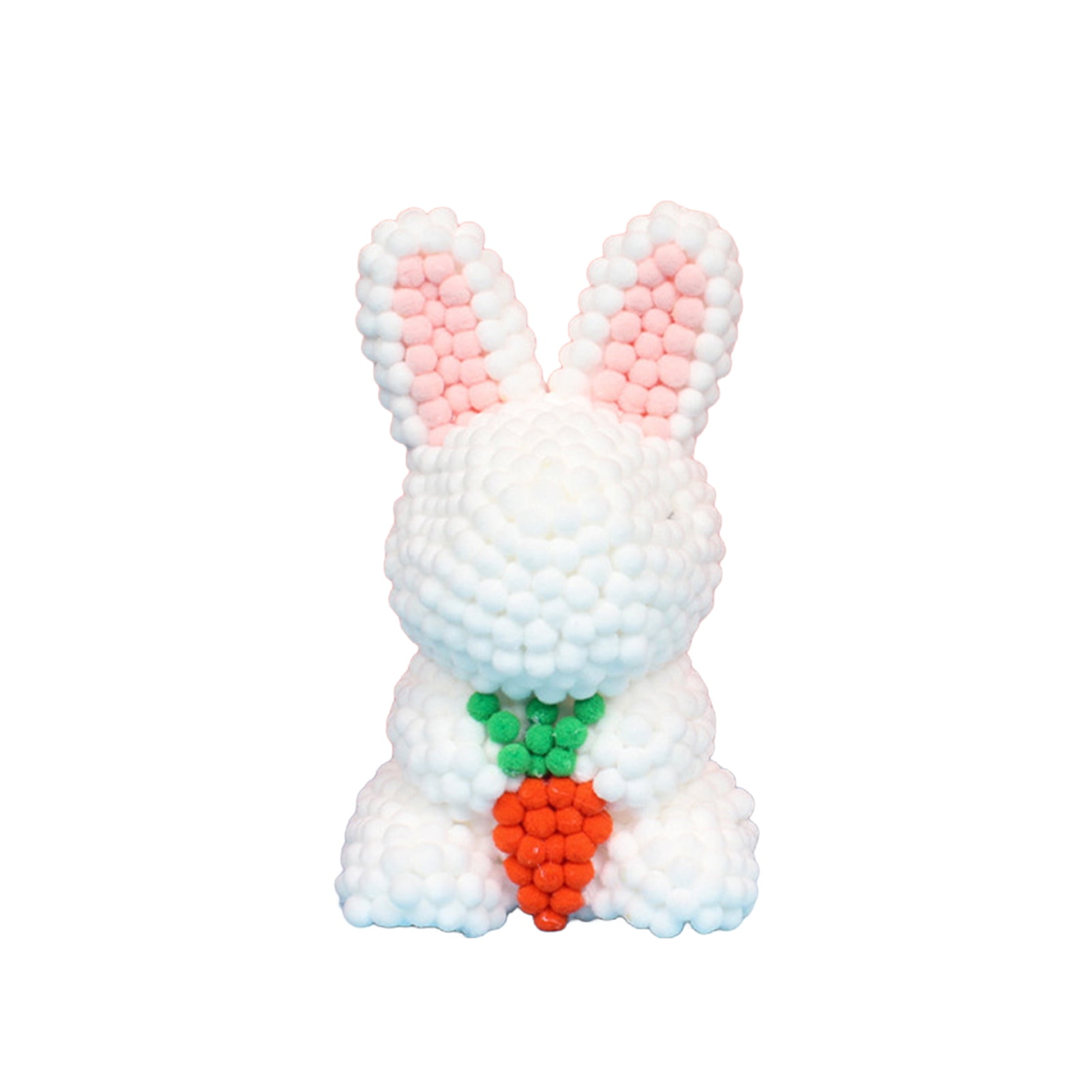 BAELLERT DIY Material Kit Soft Push Ball Cartoon Bunny Shape Craft ...