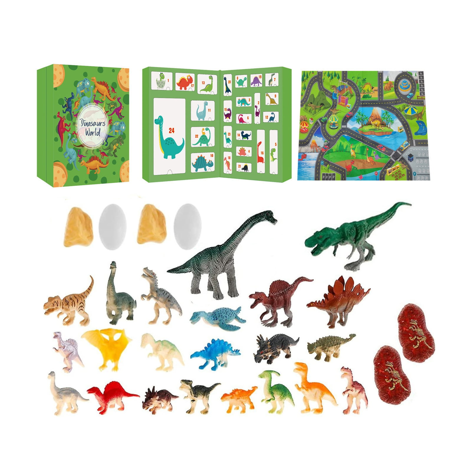 BAELLERT Dinosaur Blind Box Christmas Advent Calendar 24 Days Countdown with Cute Dinosaur ...