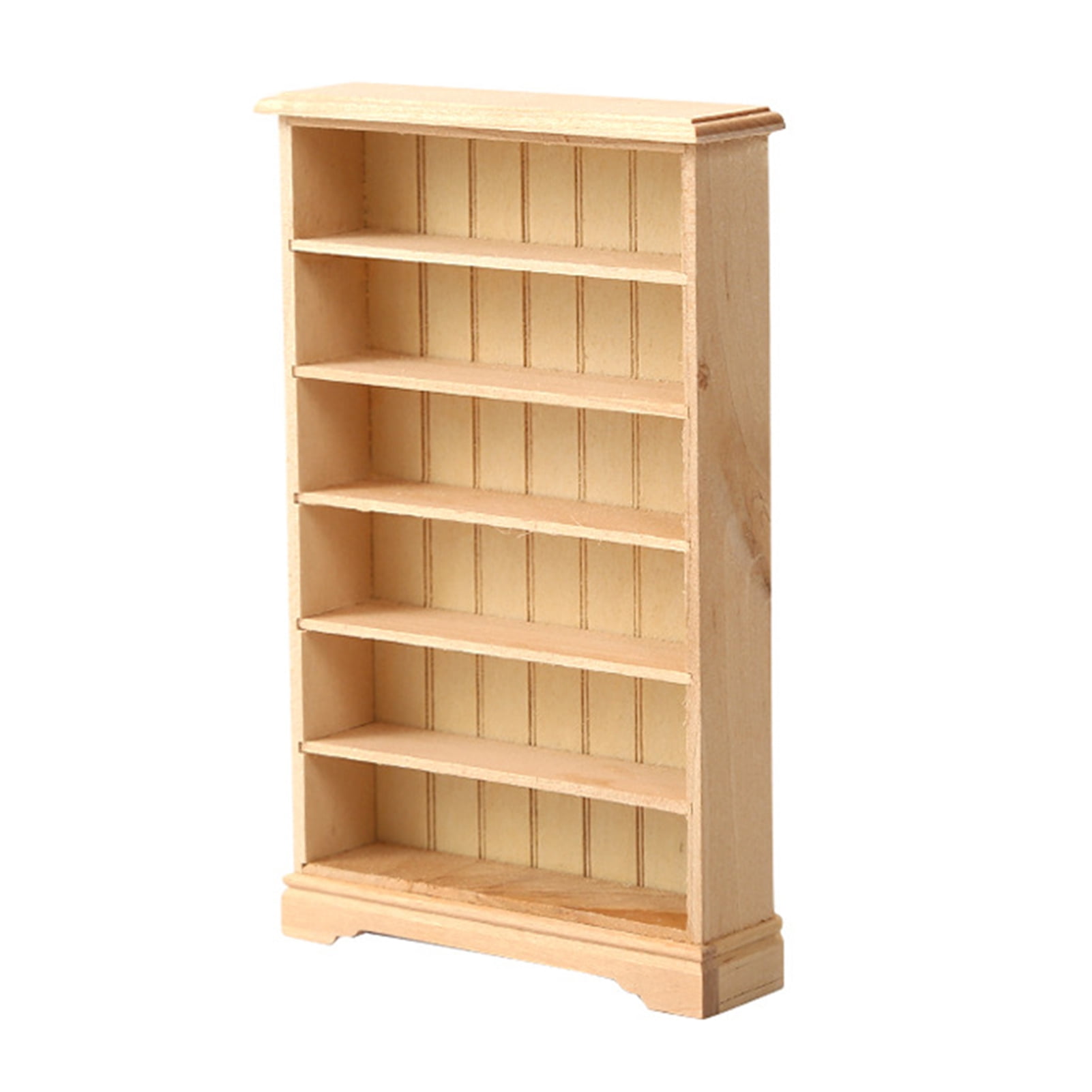 BAELLERT Dollhouse Mini Bookcase Shelf 1/12 Scale White Modern Living ...