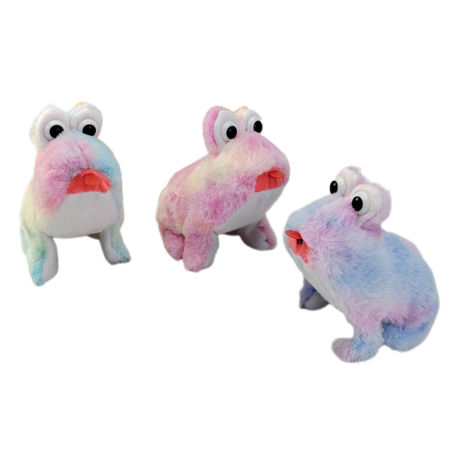 BAELLERT Electric Plush Frog Toy with Sound Movable Tongue Interactive ...