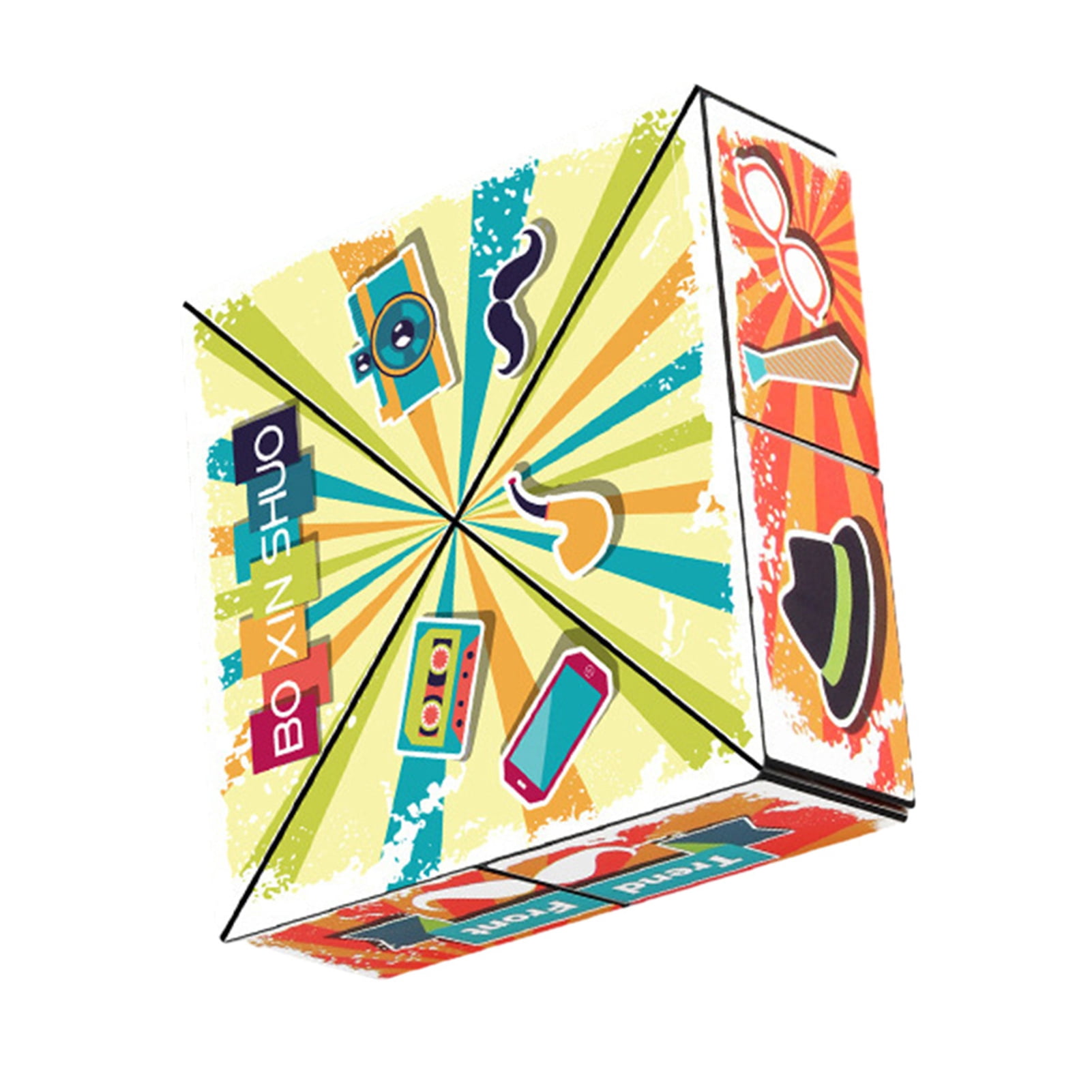 BAELLERT Fidget Star Toys Cube Gift Kids Adults 3D Design Magnetic Cool ...