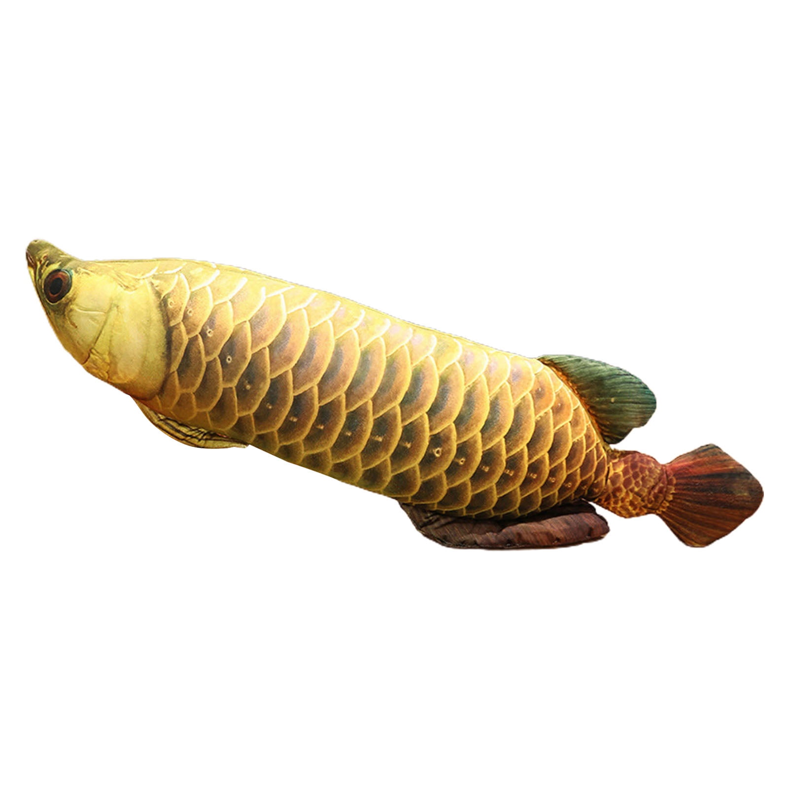 BAELLERT Fish Plush Pillow Soft Back Cushion Golden Arowana Red Carp ...