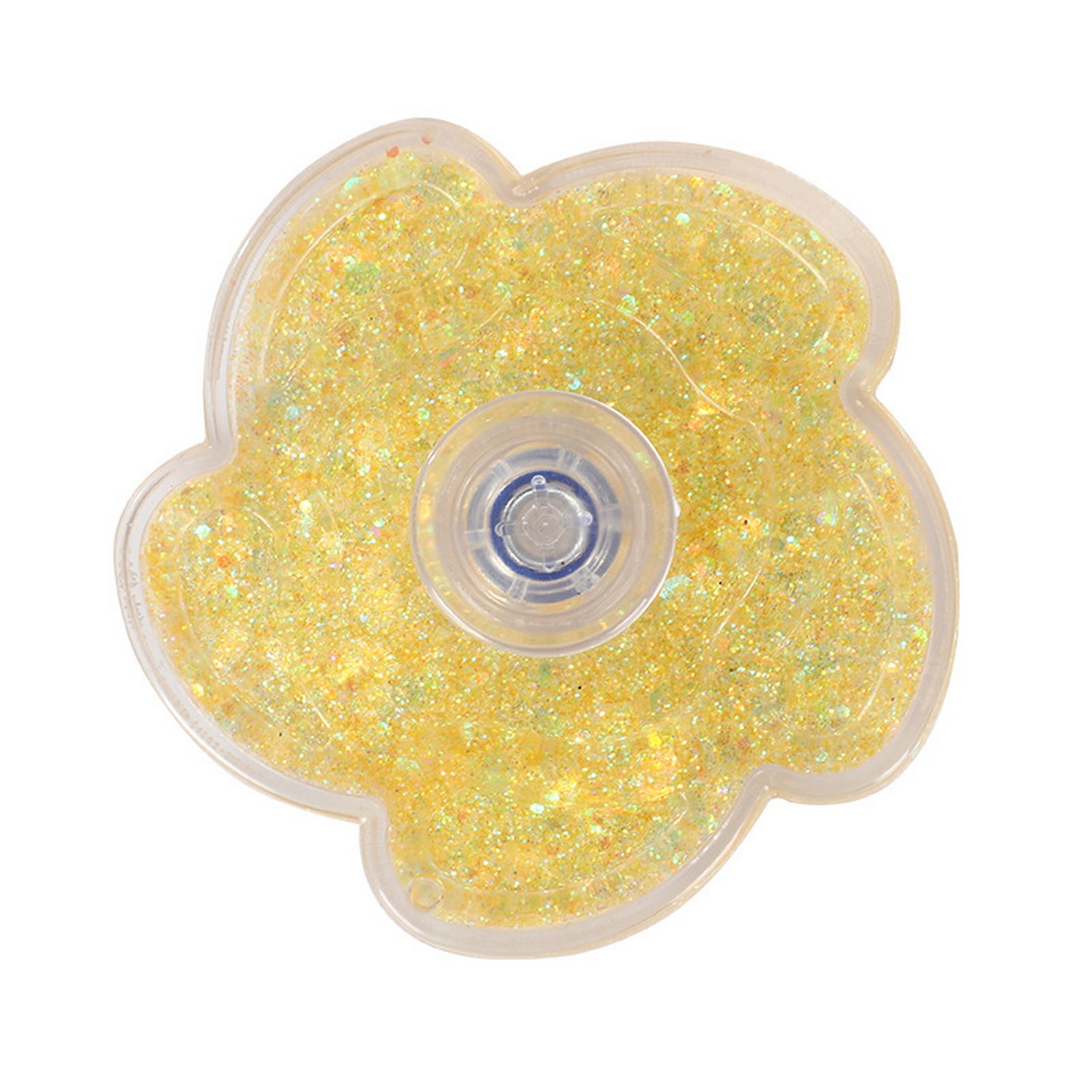 BAELLERT Flower Spinning Top Fidget Toy Glitter Quicksand Filled Stress ...